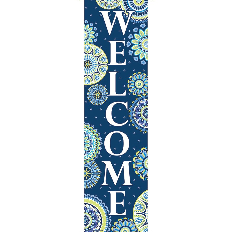 Blue Harmony Welcome Banners - Vertical | Michaels