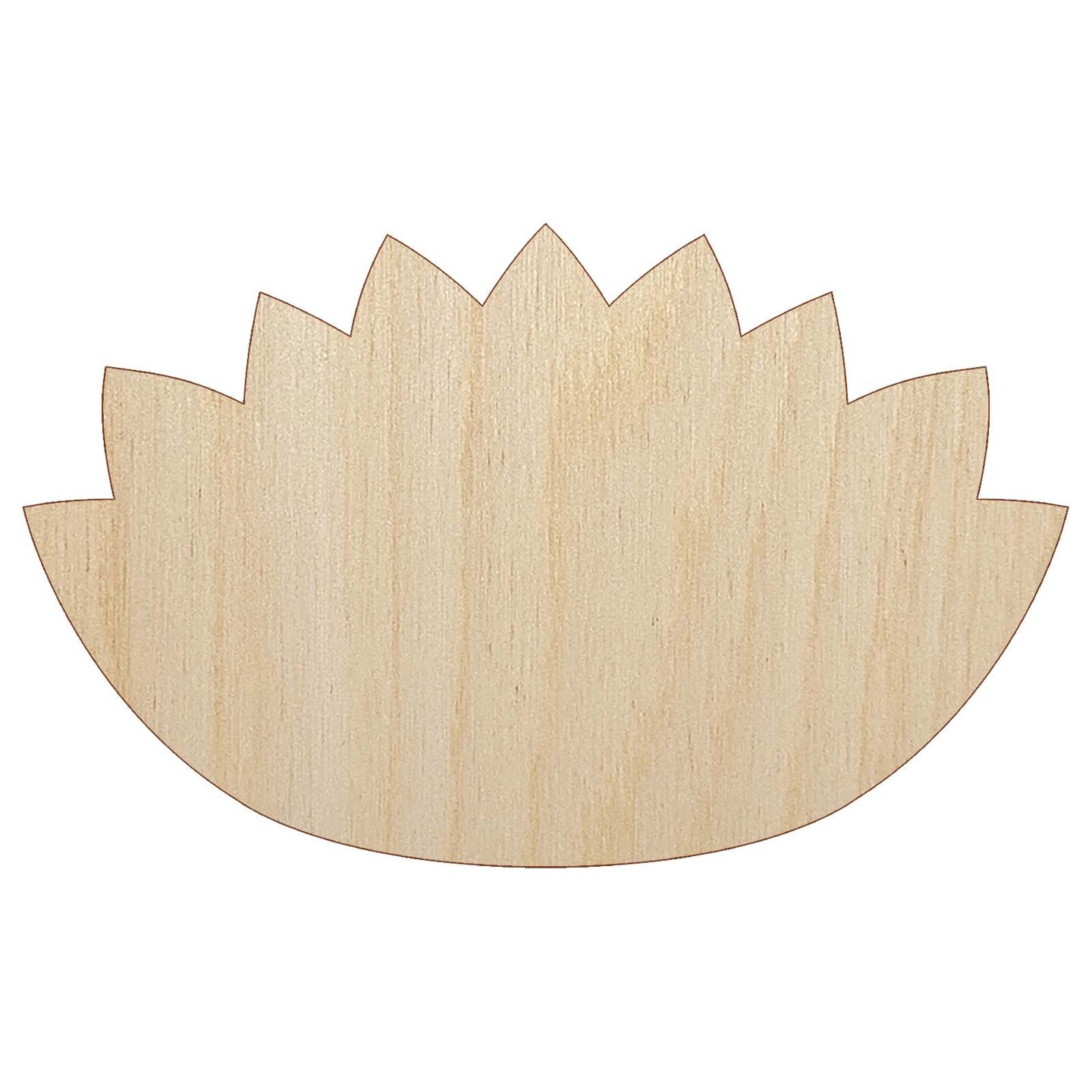 Yoga Lotus Flower Outline Unfinished Wood Shape Piece Cutout for DIY ...