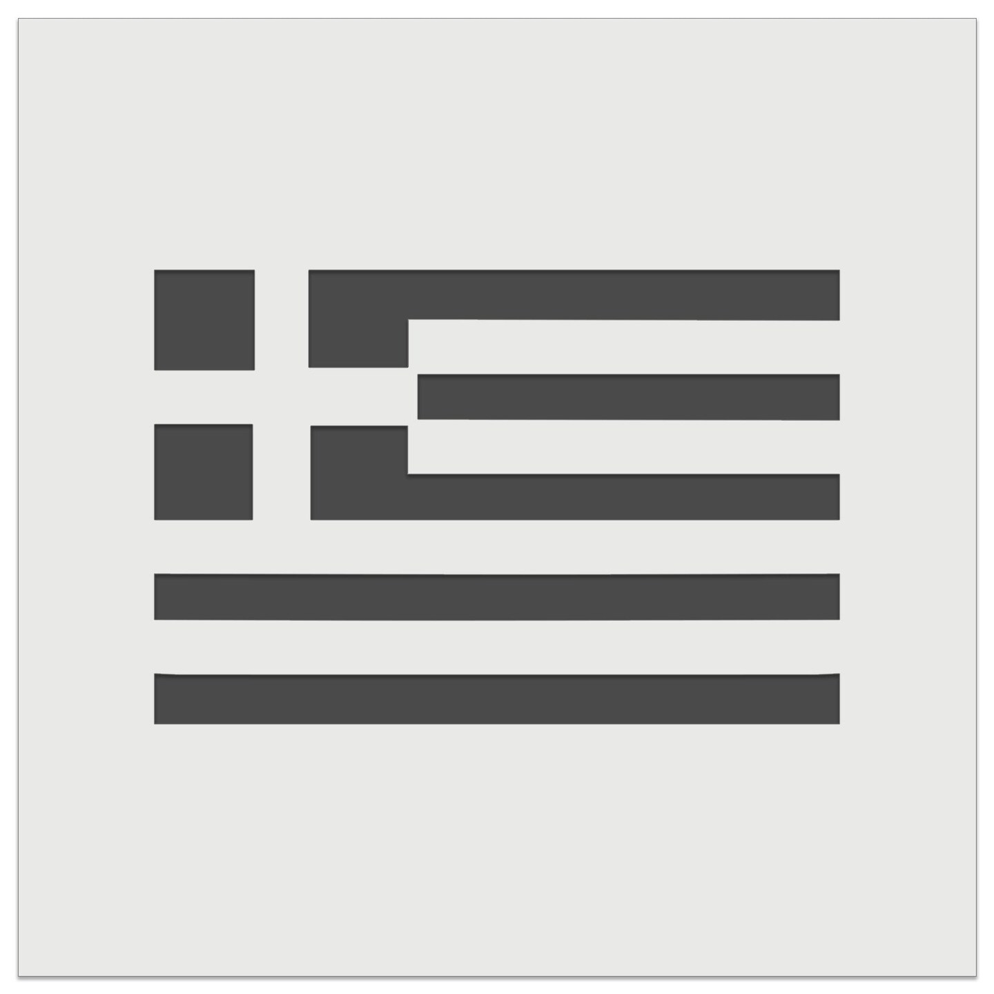 Greece Flag Wall Cookie DIY Craft Reusable Stencil | Michaels