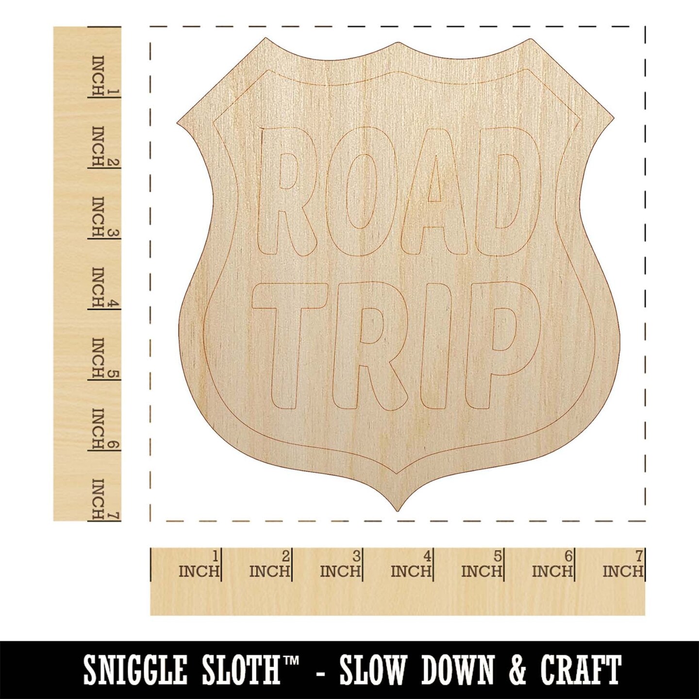Road Trip Route Sign Travel Unfinished Wood Shape Piece Cutout for DIY ...