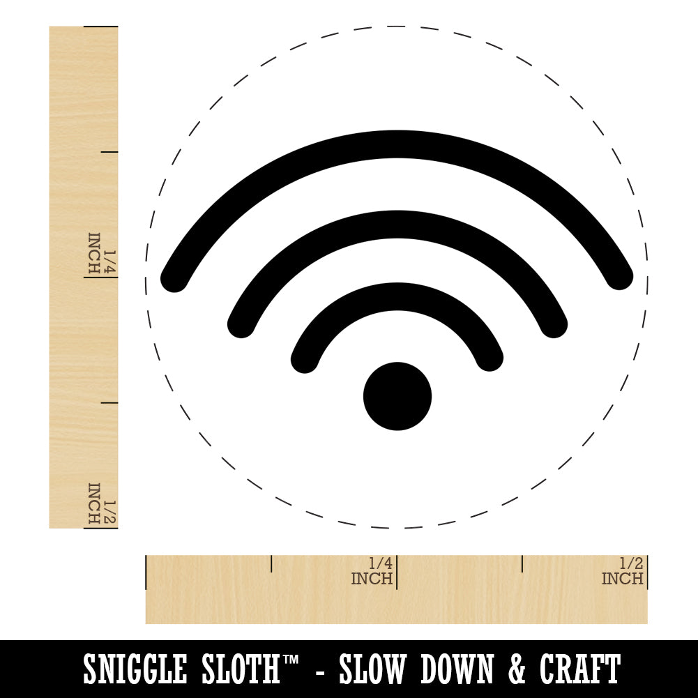 Internet Wifi Symbol Self-Inking Rubber Stamp for Stamping Crafting ...