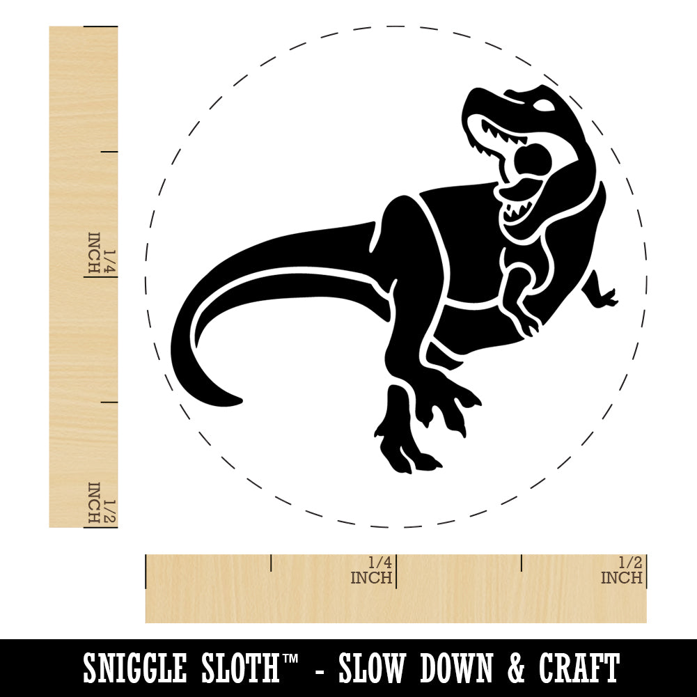 Tyrannosaurus Rex Dinosaur Roaring Self-Inking Rubber Stamp Ink Stamper ...