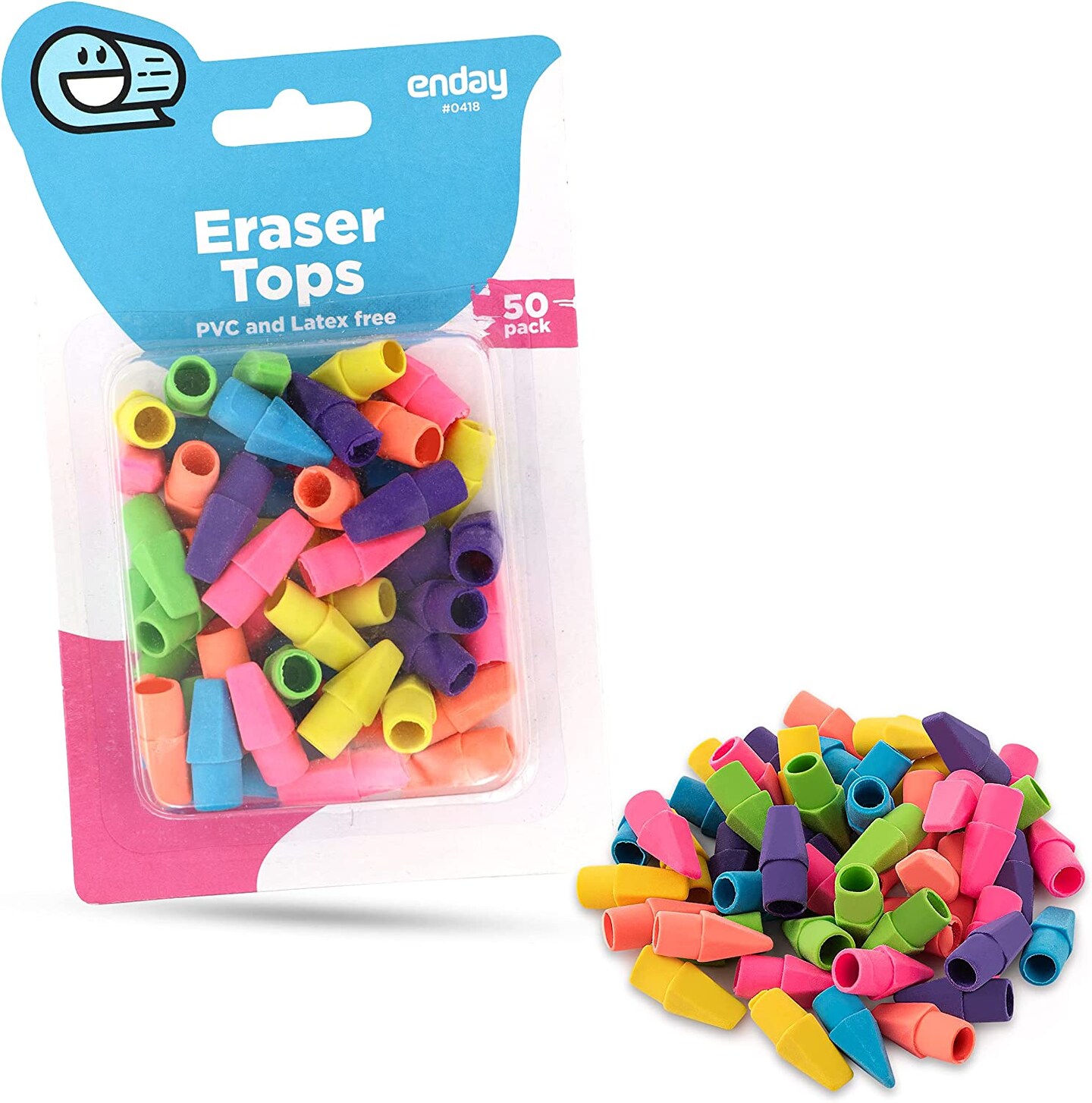 Enday Neon Eraser Top (50/Pack) | Michaels