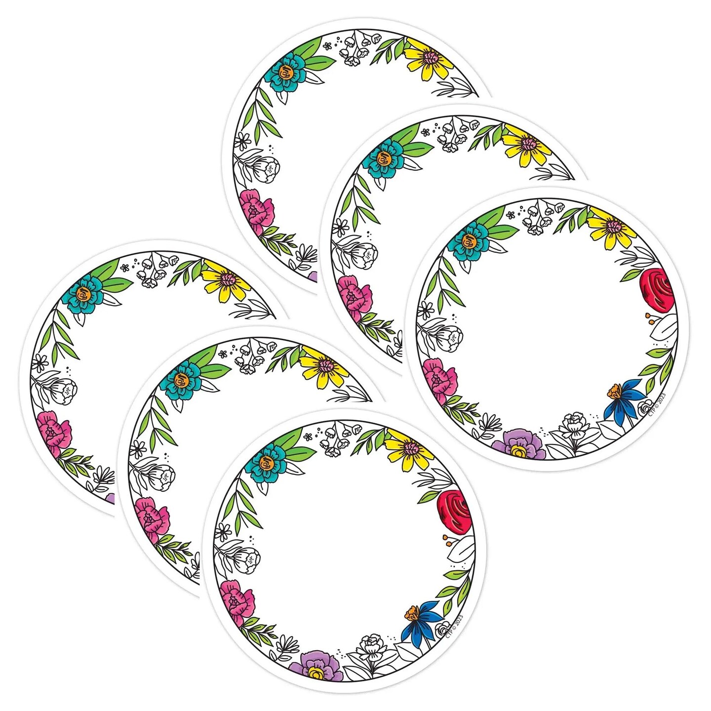 (6 Pk) Bright Blooms 3 Inch Cutouts | Michaels