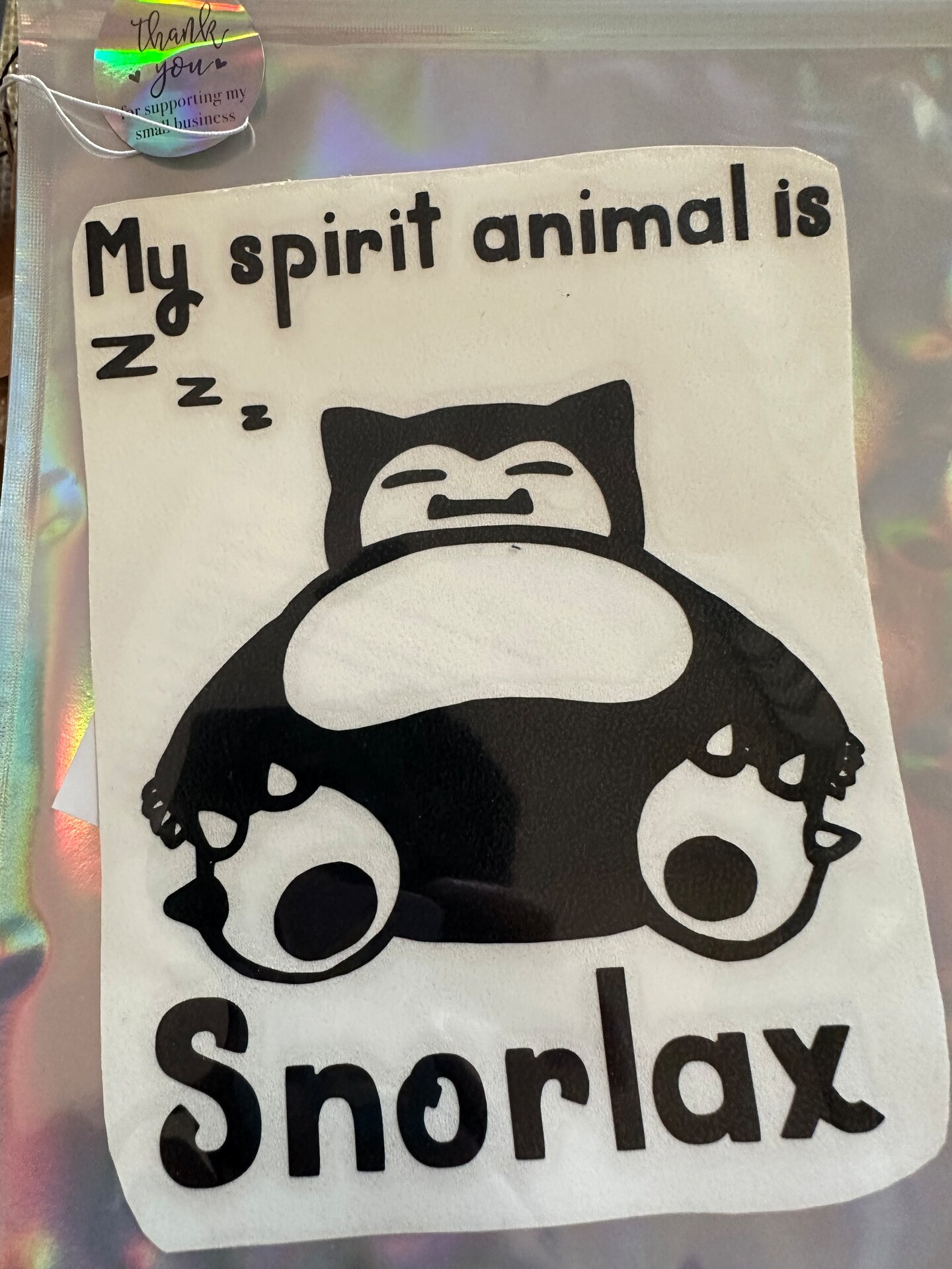 Snorlax Vinyl Car Laptop Window Wall Decal | MakerPlace by Michaels