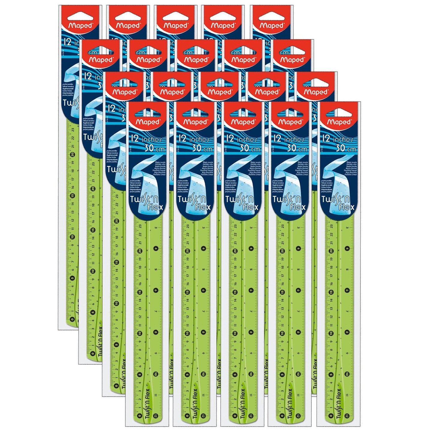 Twist'n Flex Ruler, 12" / 30cm, Pack of 20 | Michaels