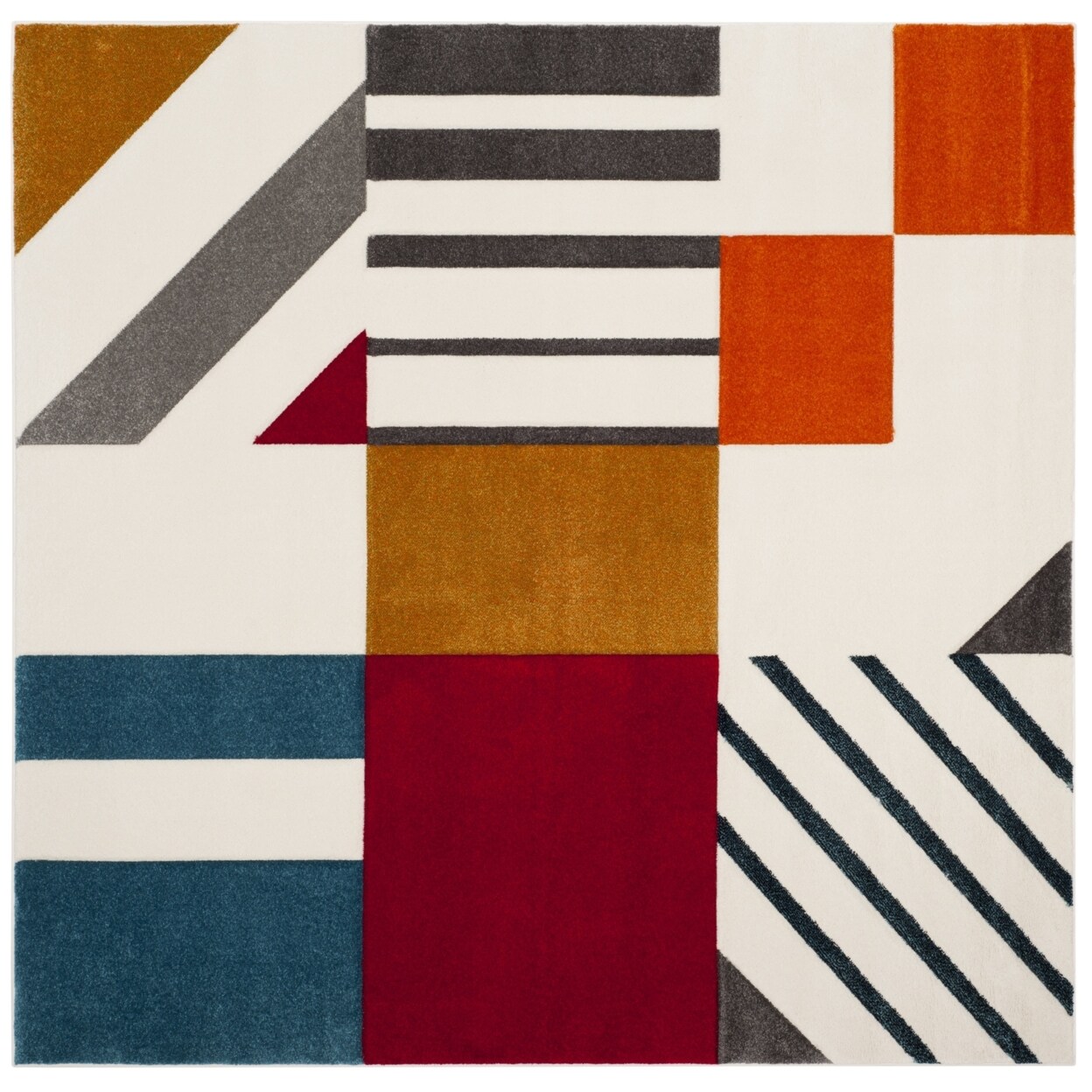 Safavieh Hollywood Hlw709b Ivory Peacock Blue Rug Michaels