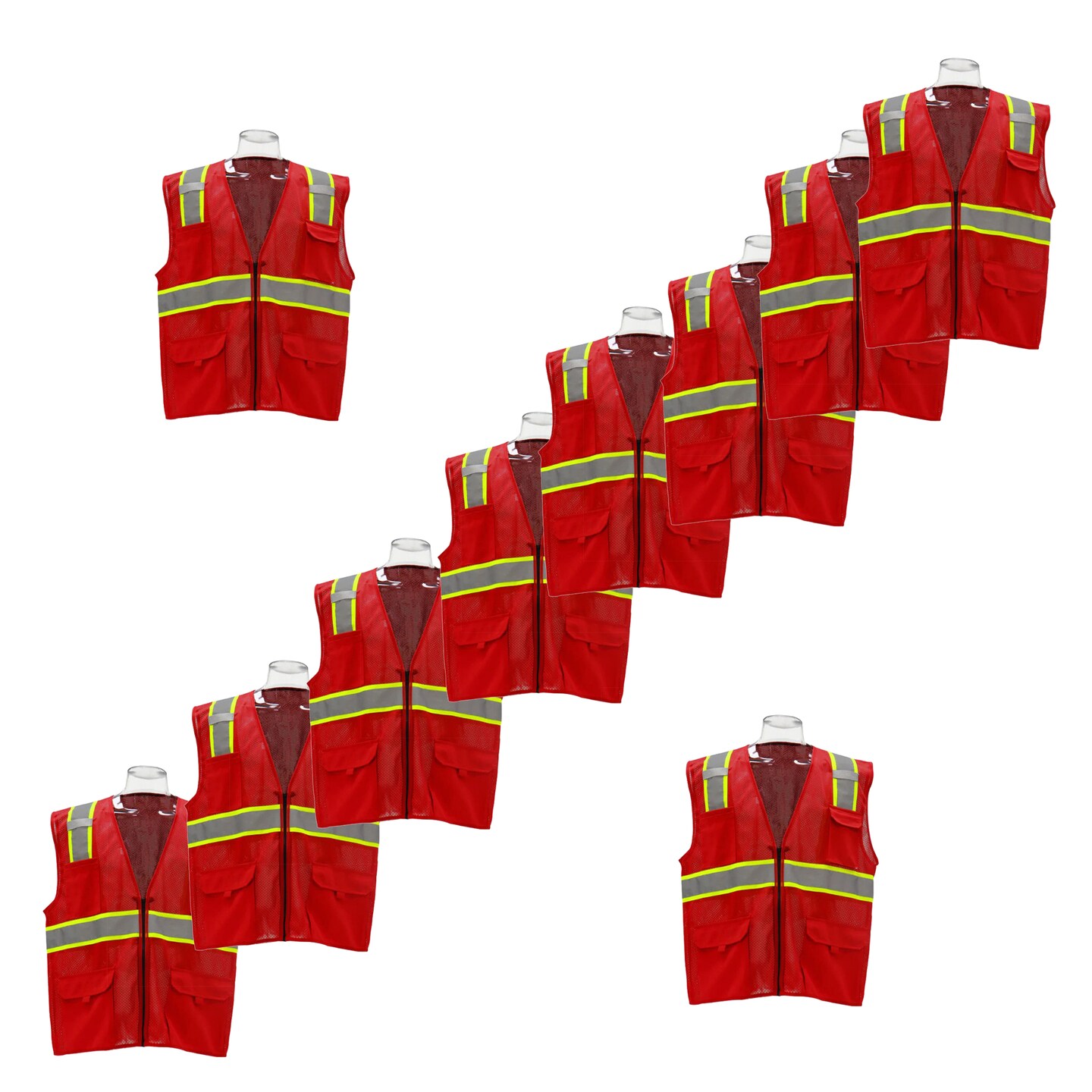 Multi Colors and Pocket Safety Vest | Utility, Work, and High-Visibility Vest | Reflective and ...