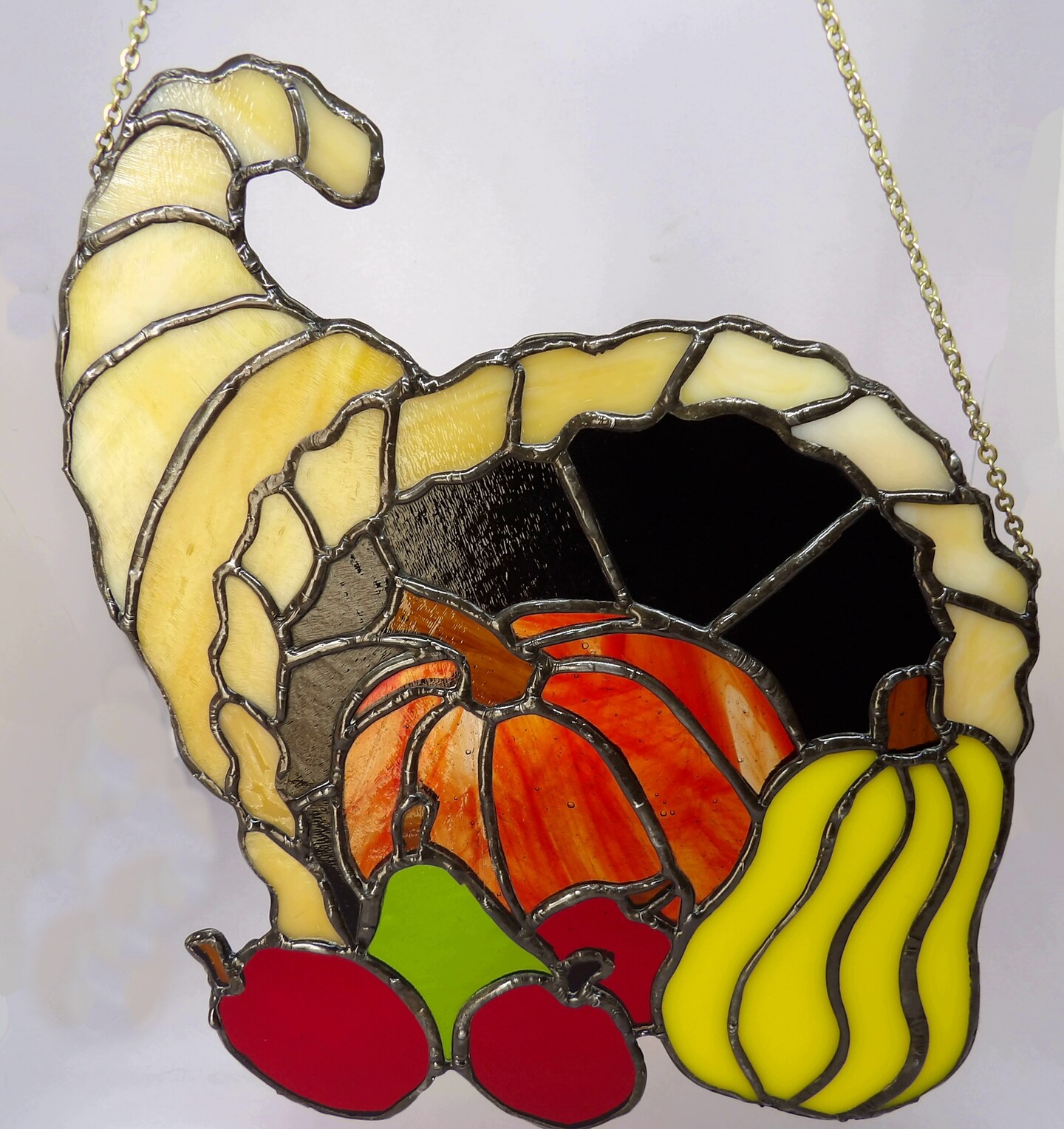Stained Glass Cornucopia Suncatcher | MakerPlace by Michaels
