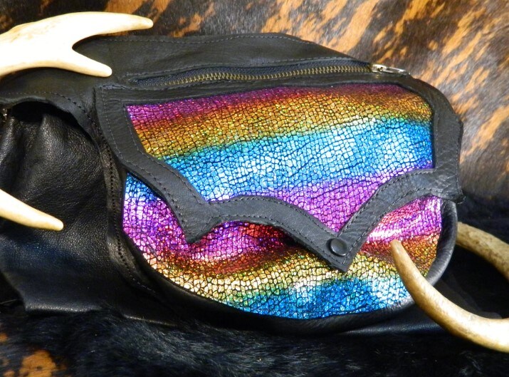 Rainbow Hip Bag, Rainbow pride hip bag, shimmering rainbow bag, hip ...