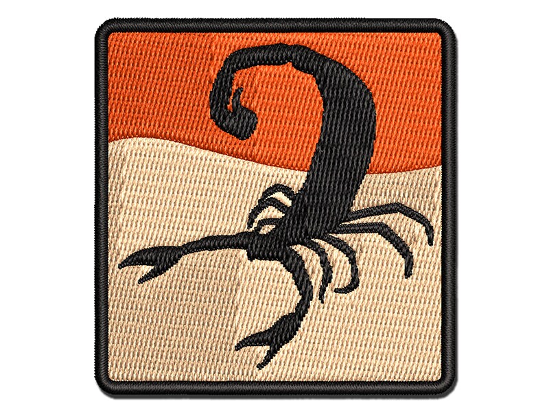 Scorpion Insect Solid Multi-Color Embroidered Iron-On Patch Applique ...