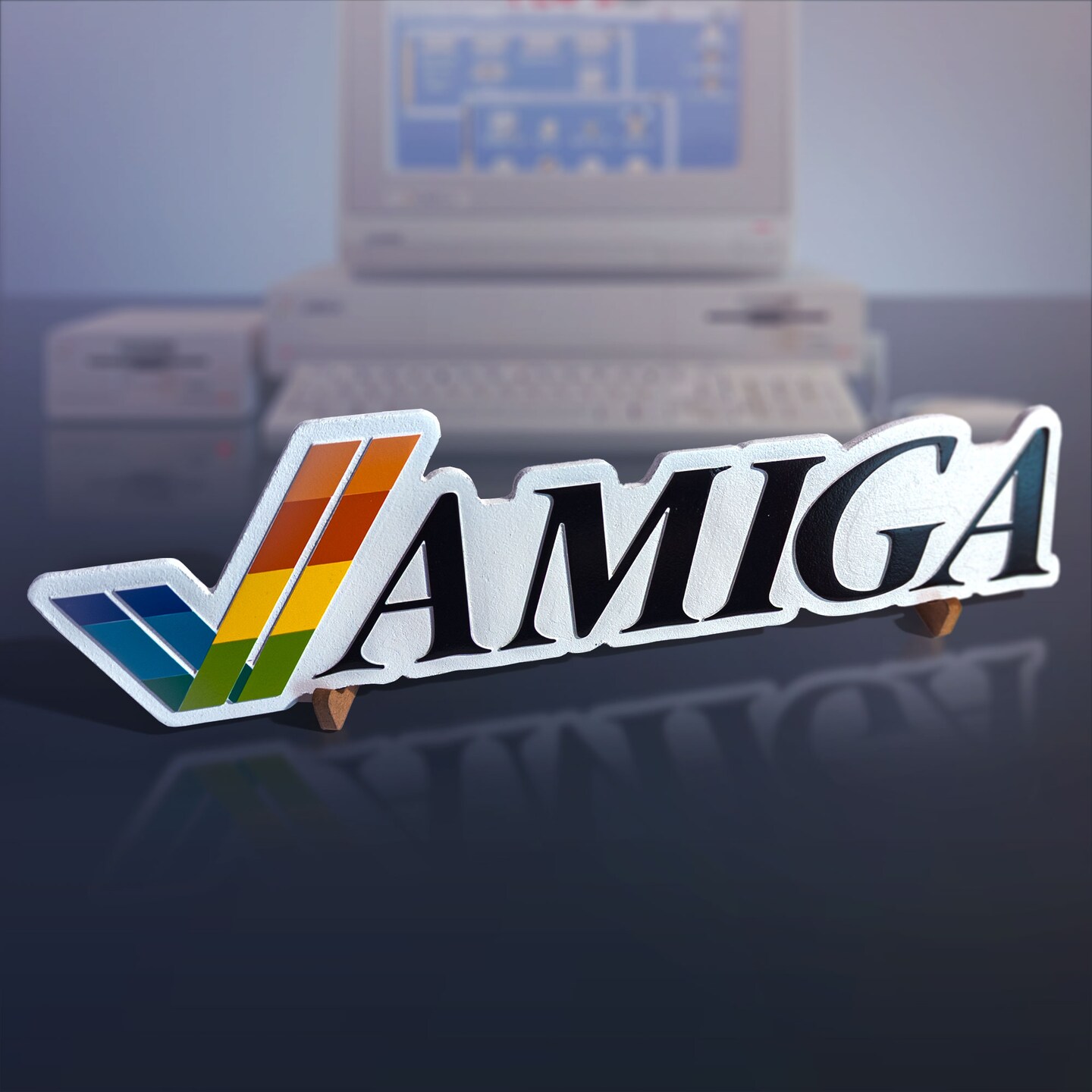 Large Engraved Amiga Logo Video Game Wall Art Collectable | MakerPlace ...