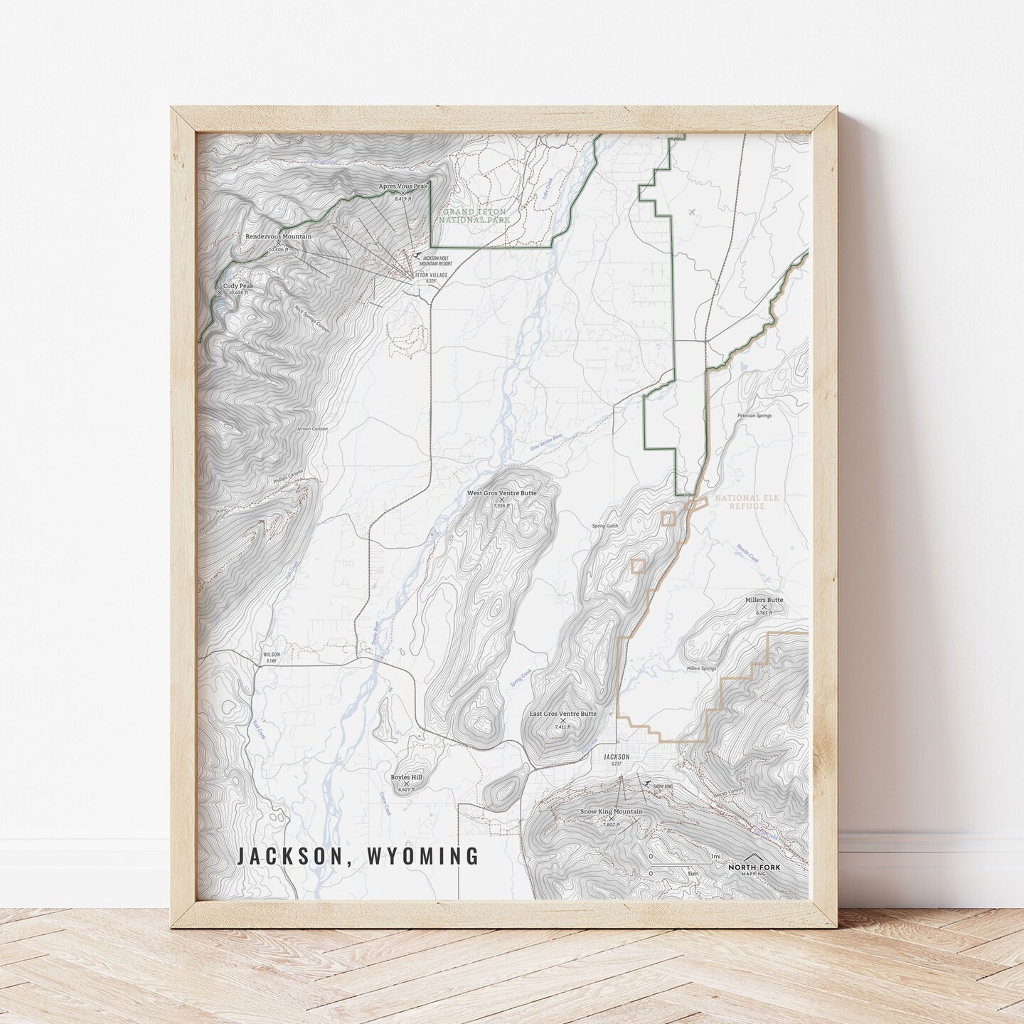 Jackson, Wyoming Map - Jackson Hole, Jackson Hole Mountain Resort, Snow ...