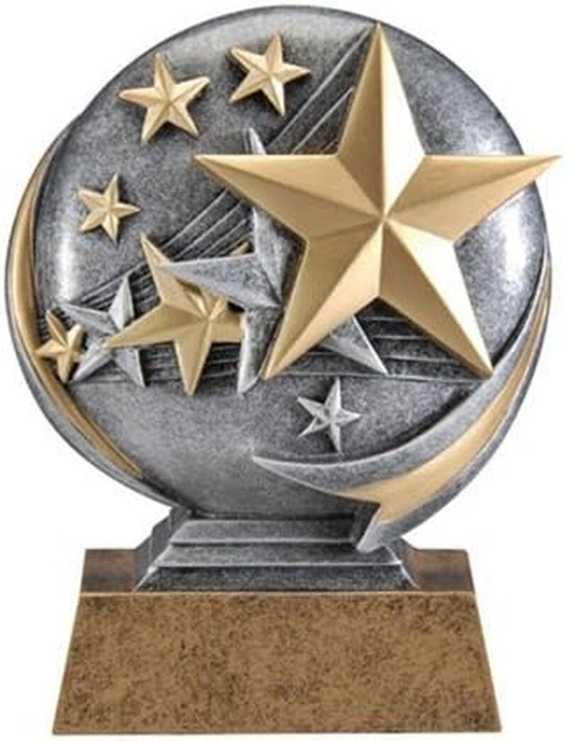 Stars Motion Extreme 3D Resin Trophy - 5 Inch Tall | Star Student Award ...