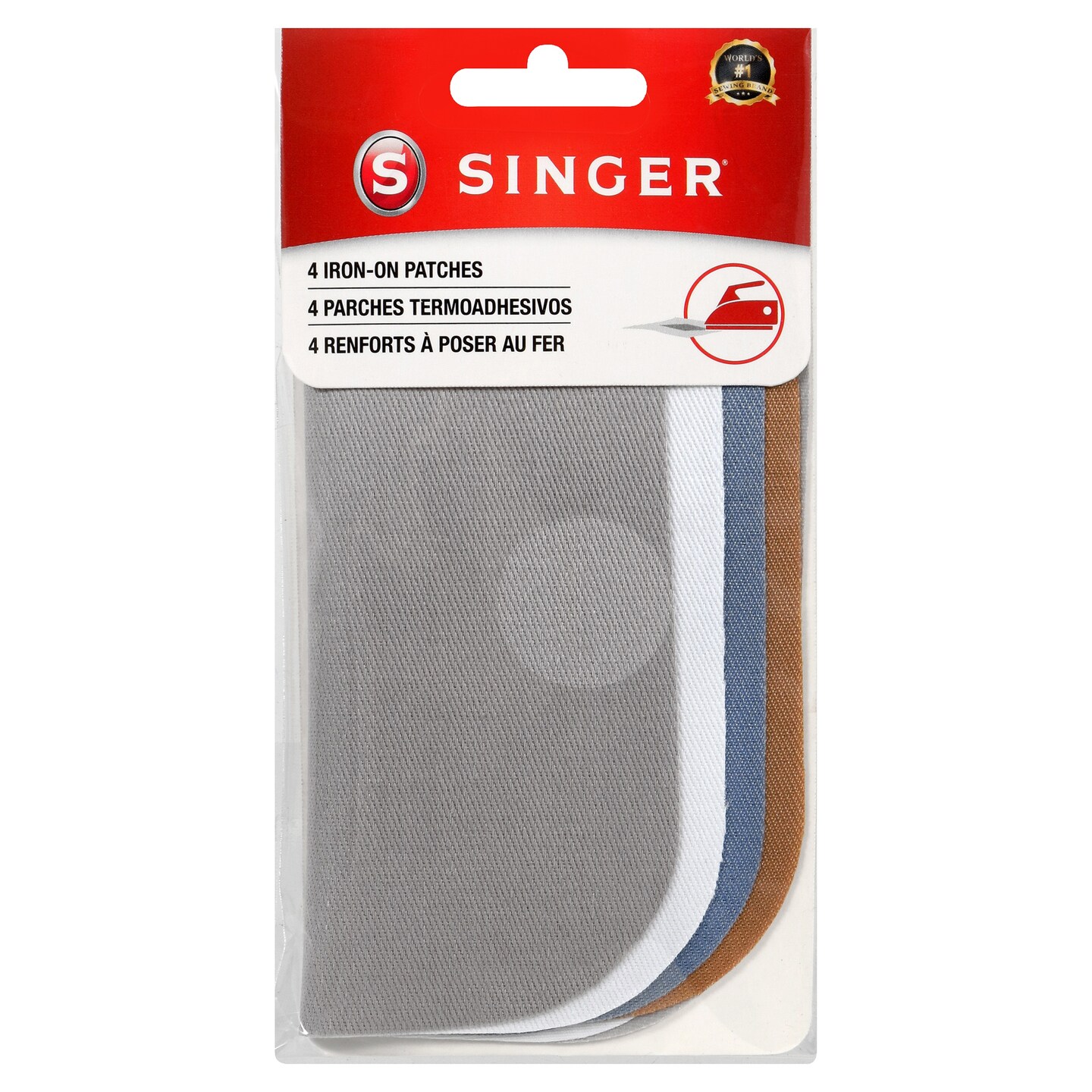 SINGER Iron-On Light Twill Patches 5"X5" 5/Pkg- | Michaels