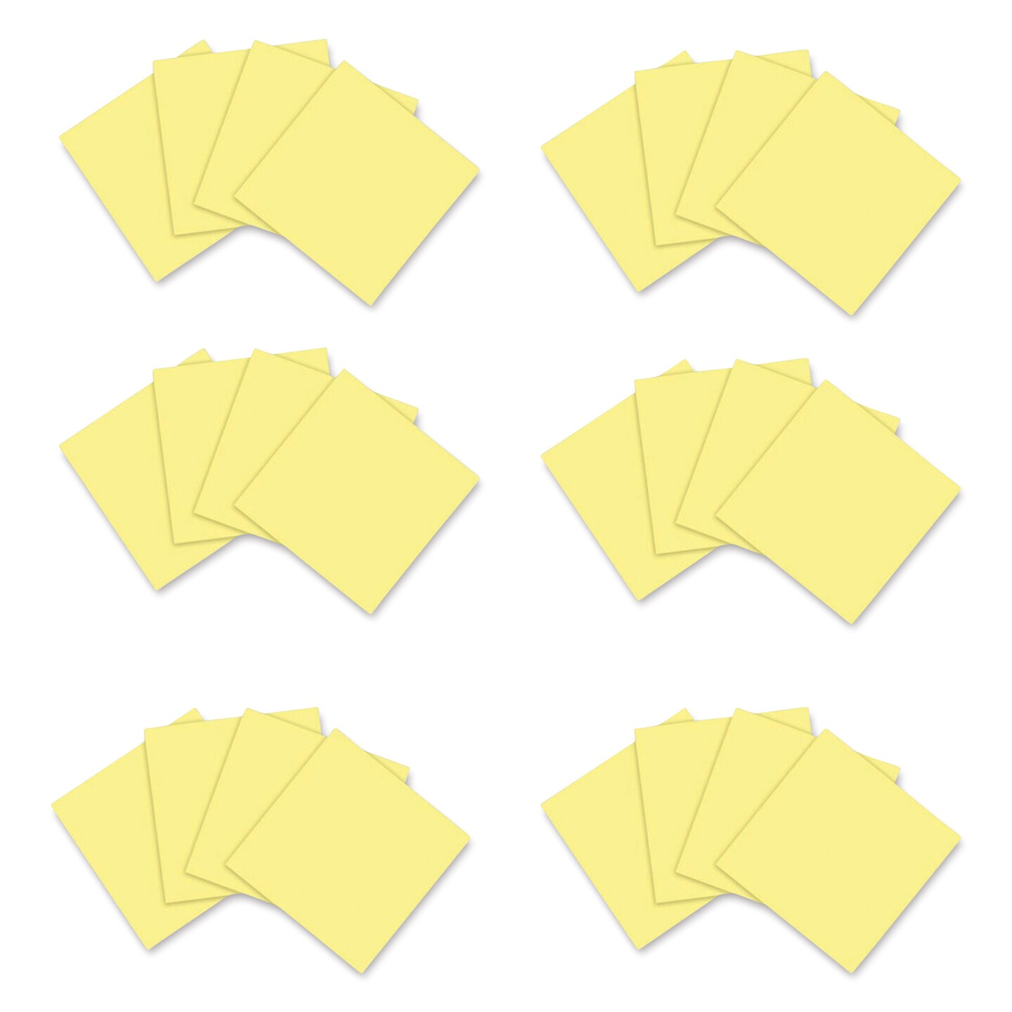 Post-it Recycled Super Sticky Notes - Canary Yellow, 3" x 3", Pkg of 24 ...