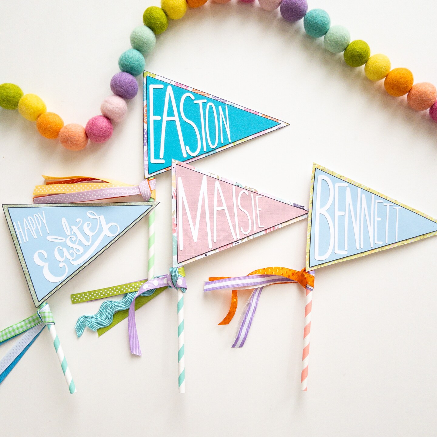 Easter Basket Name Pennant Flag | MakerPlace by Michaels