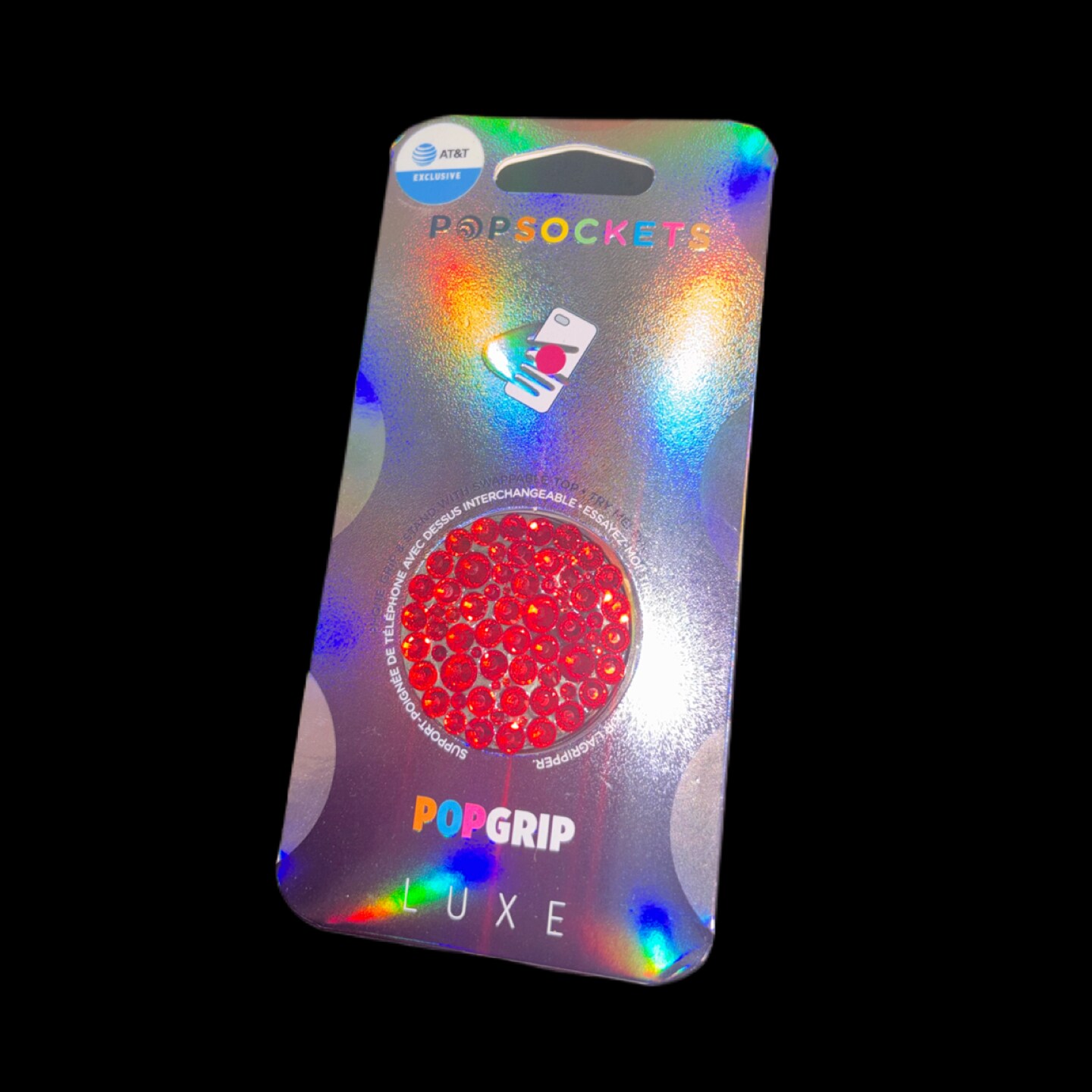 Luxe Siam Red Crystal Swappable Top PopSocket | MakerPlace by Michaels