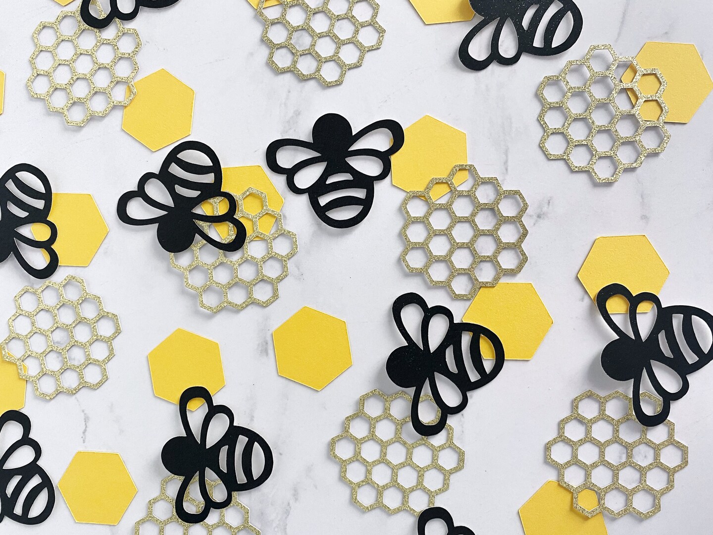 Bee Confetti, What Will It Bee Baby Shower, Mommy To Bee Theme Party ...