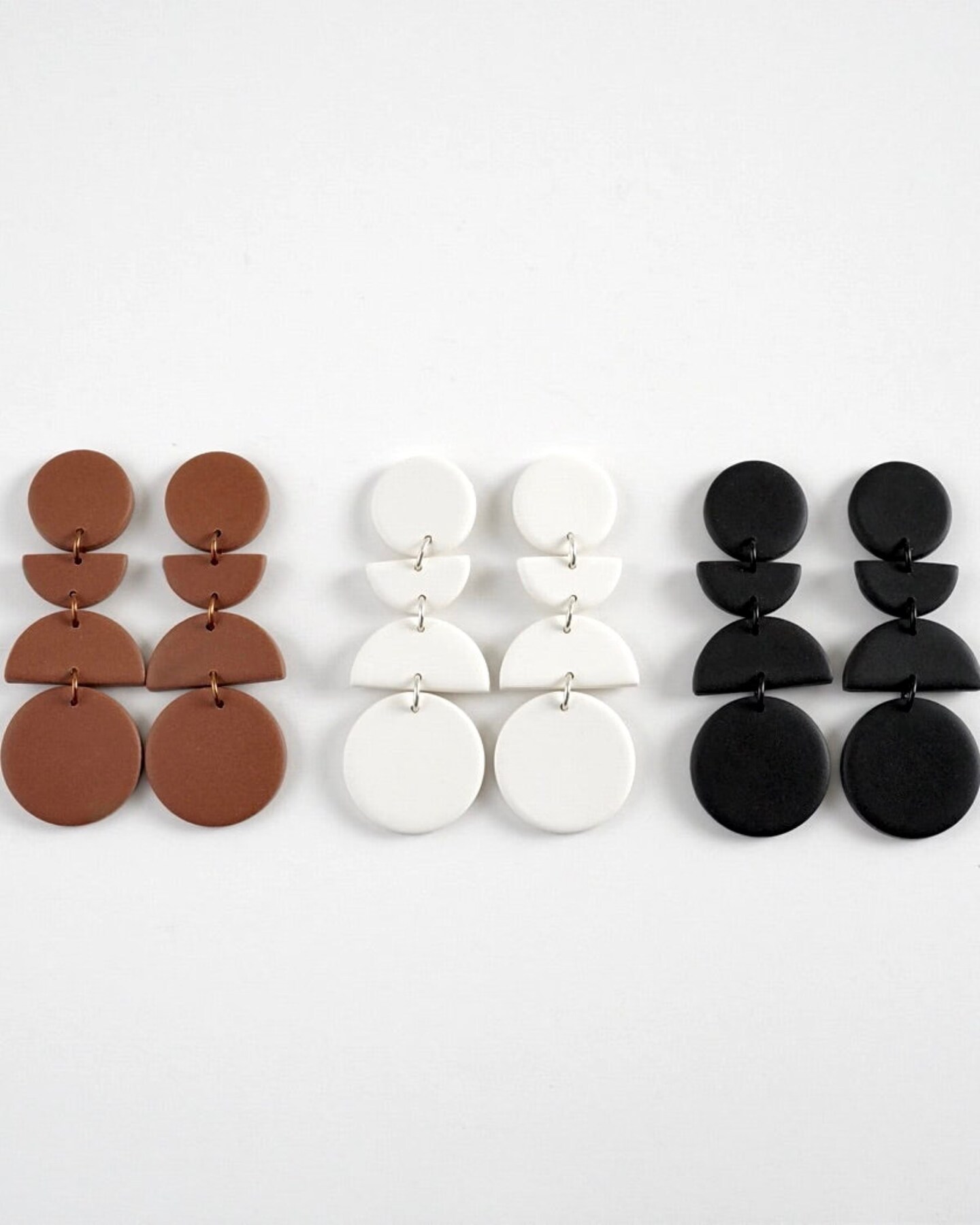 Geometric Polymer Clay Earrings Clip On Earrings for Women Nickel Free Titanium Posts MakerPlace by Michaels