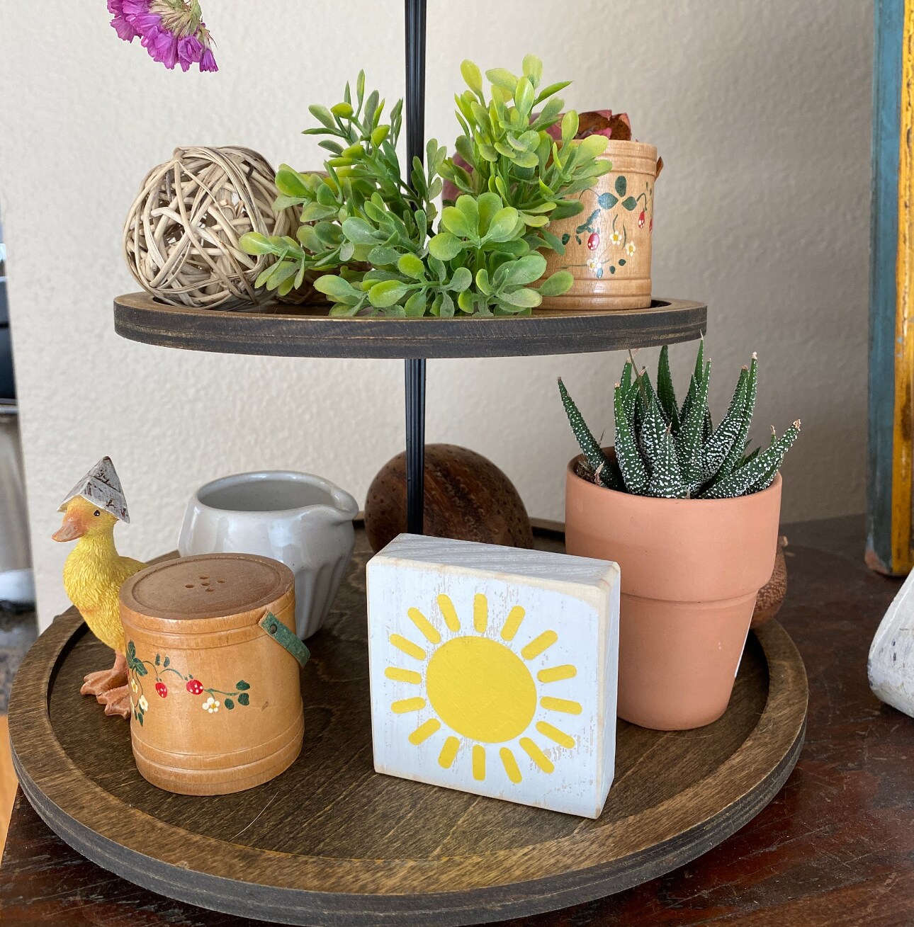 Small Sun wood sign, small sign, home decor, Sunshine sign, summer ...