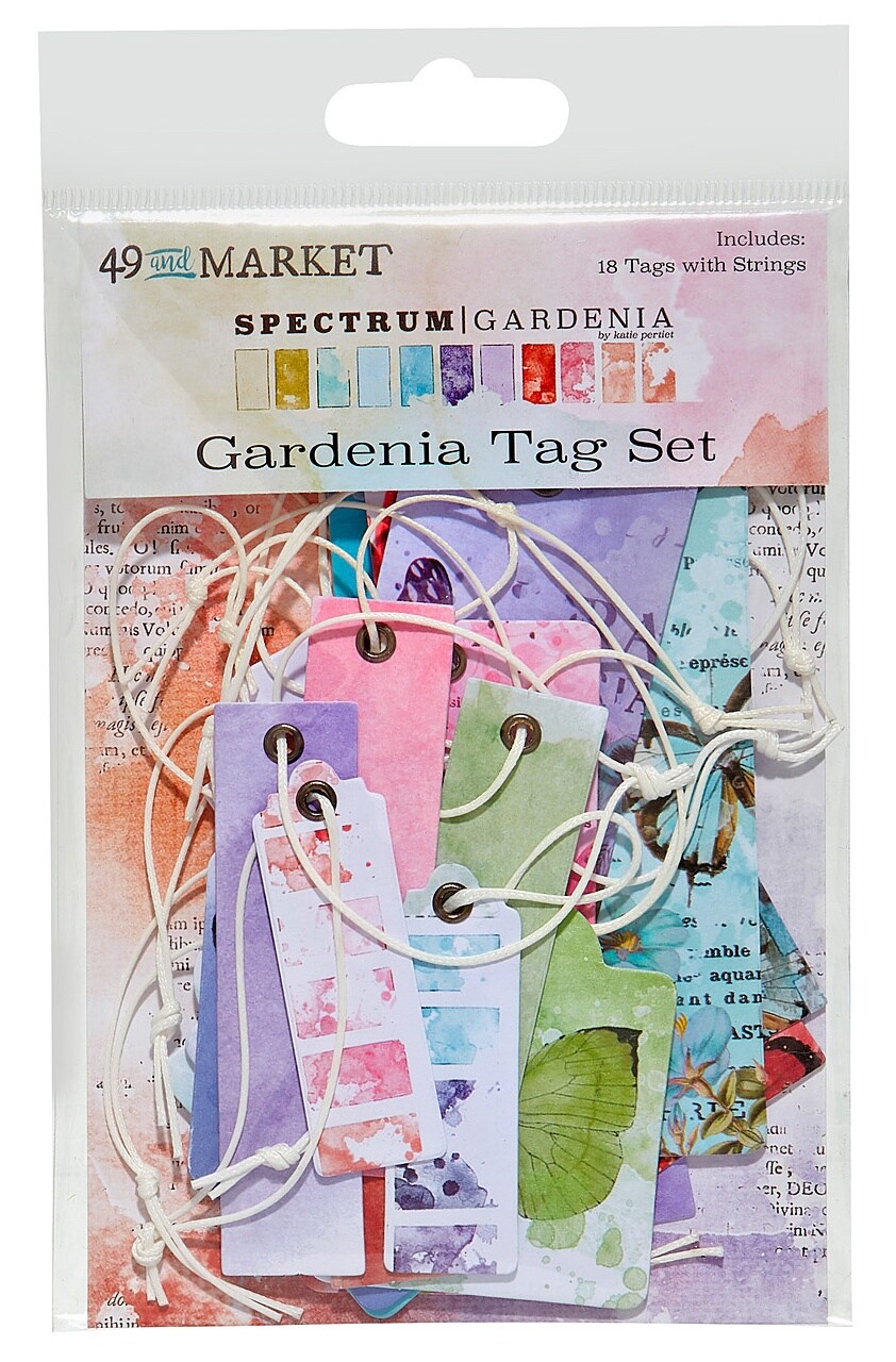 Spectrum Gardenia Tag Set-18 Tags With Strings | Michaels