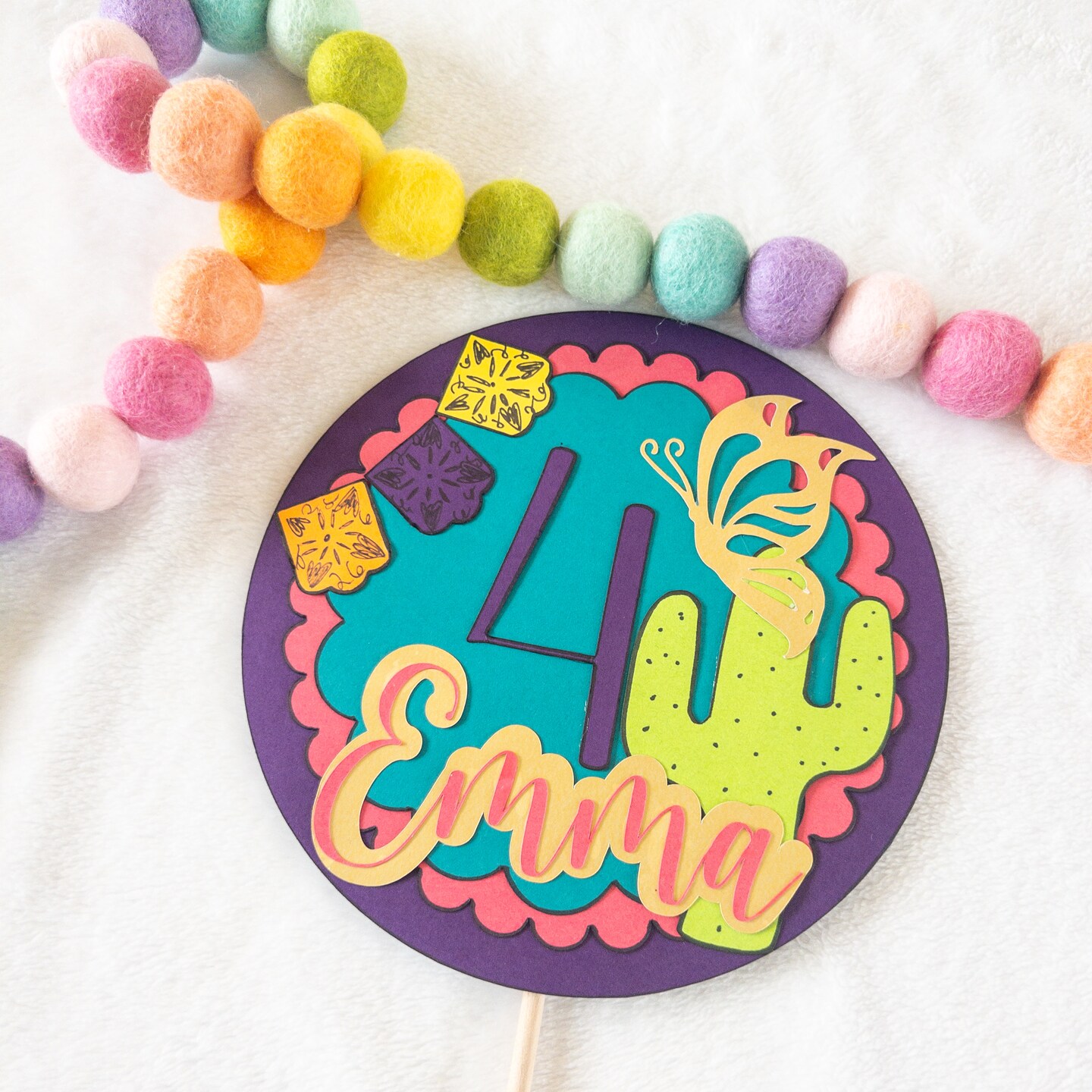 Butterfly Fiesta Cake Topper | MakerPlace by Michaels