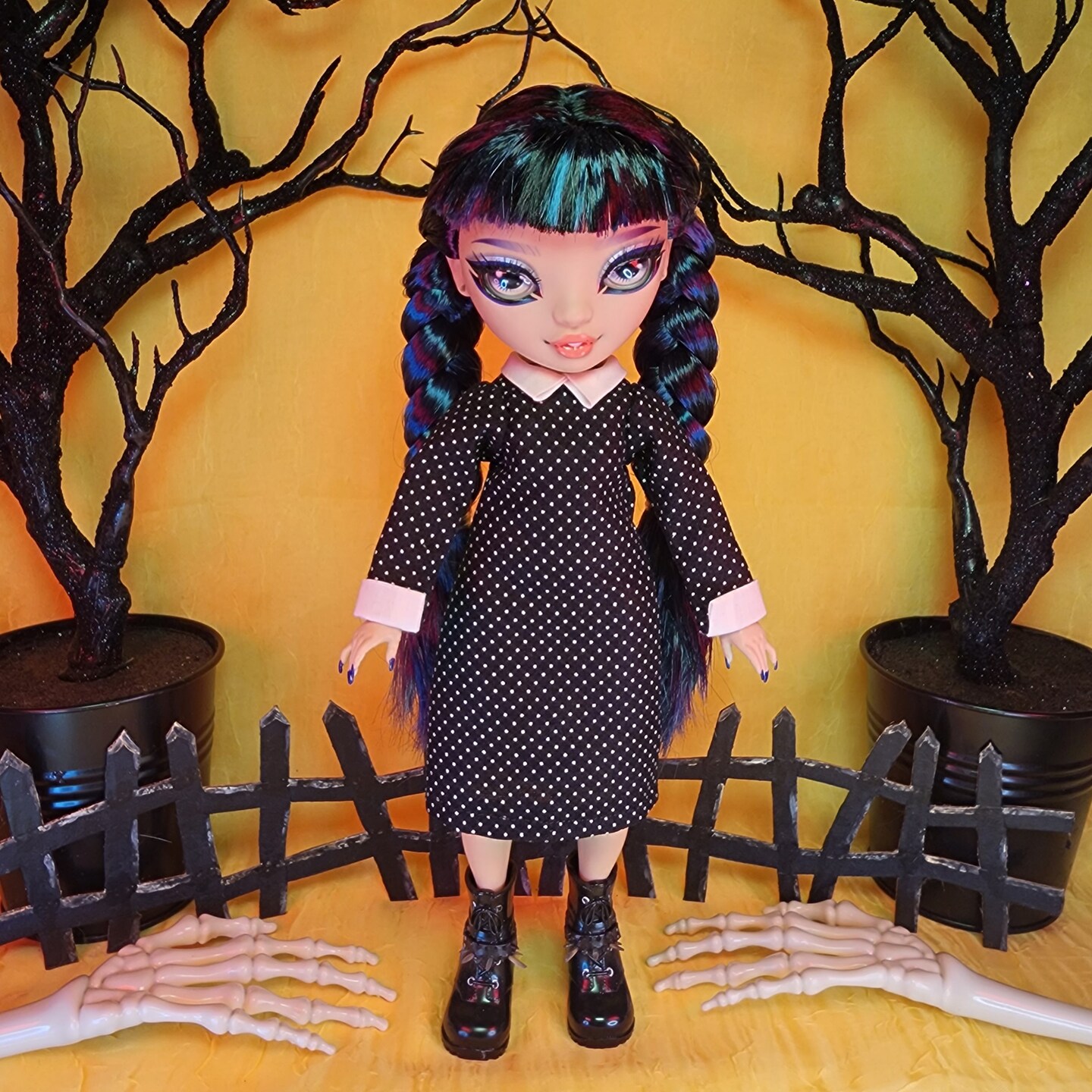 Wednesday Addams Shadow High Rainbow High Neo Blythe Dress | MakerPlace ...