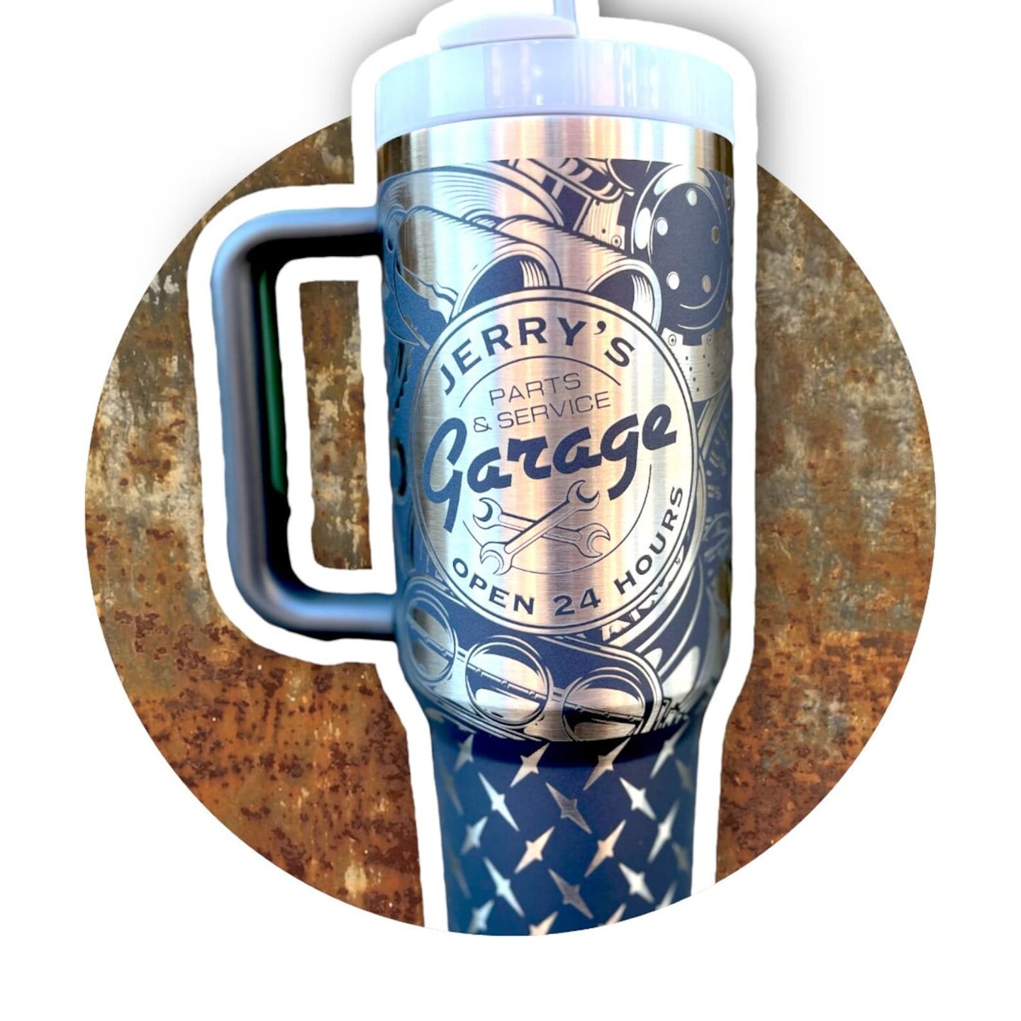 Mechanic 40oz Tumbler for Men, Engraved Auto Enthusiast, Personalized ...