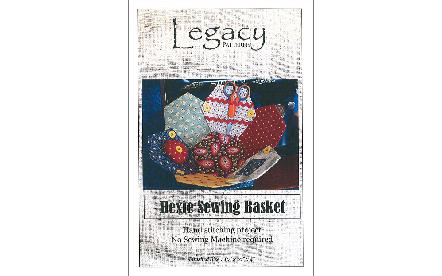 Legacy Patterns Hexie Sewing Basket Ptrn | Michaels
