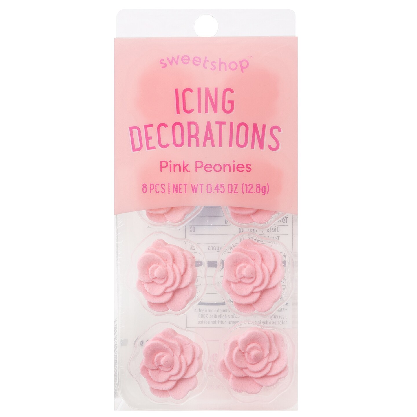 Sweetshop Icing Decorations-Pink Peonies, 8 Pieces | Michaels