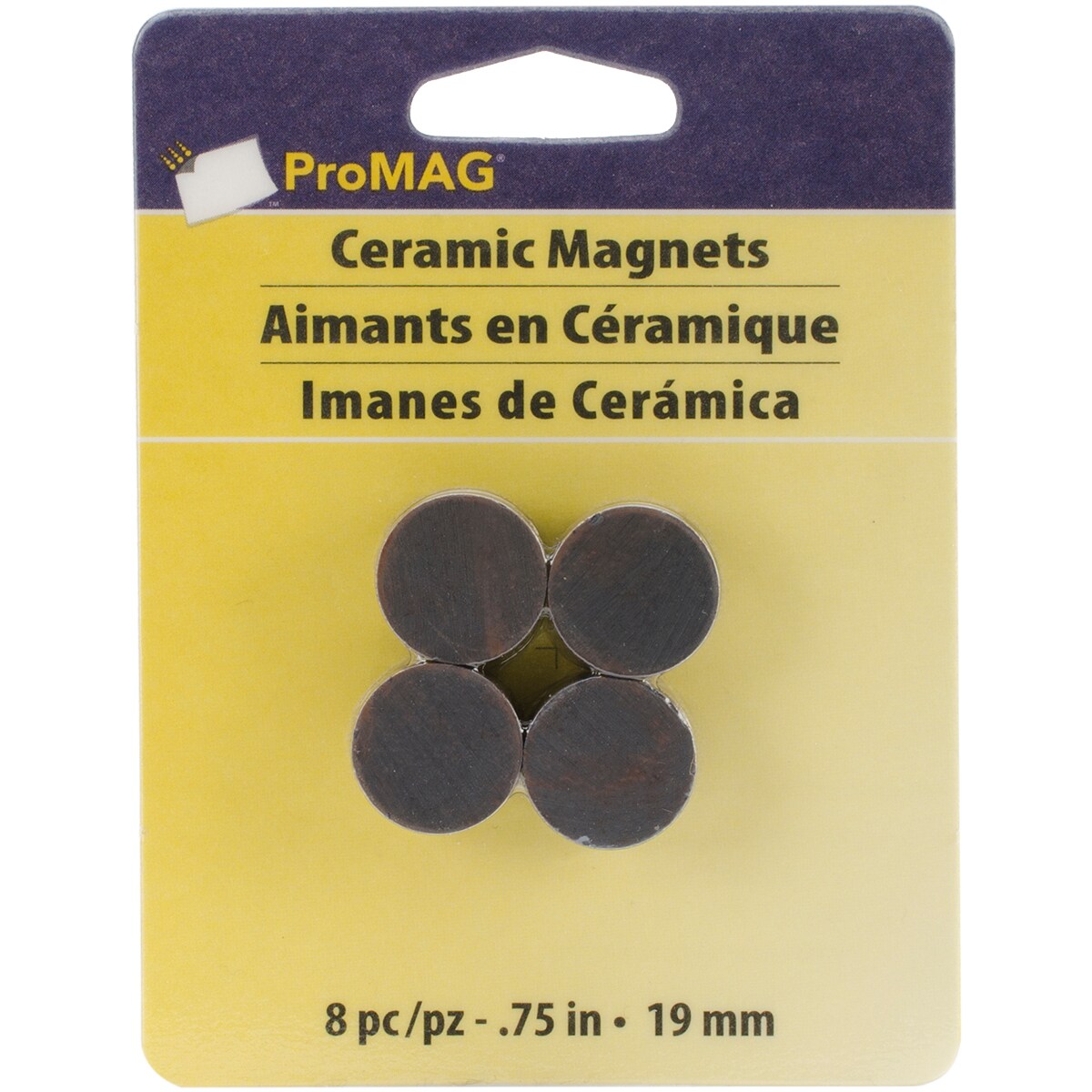 ProMag Round Ceramic Magnets 8/Pkg-.75" | Michaels