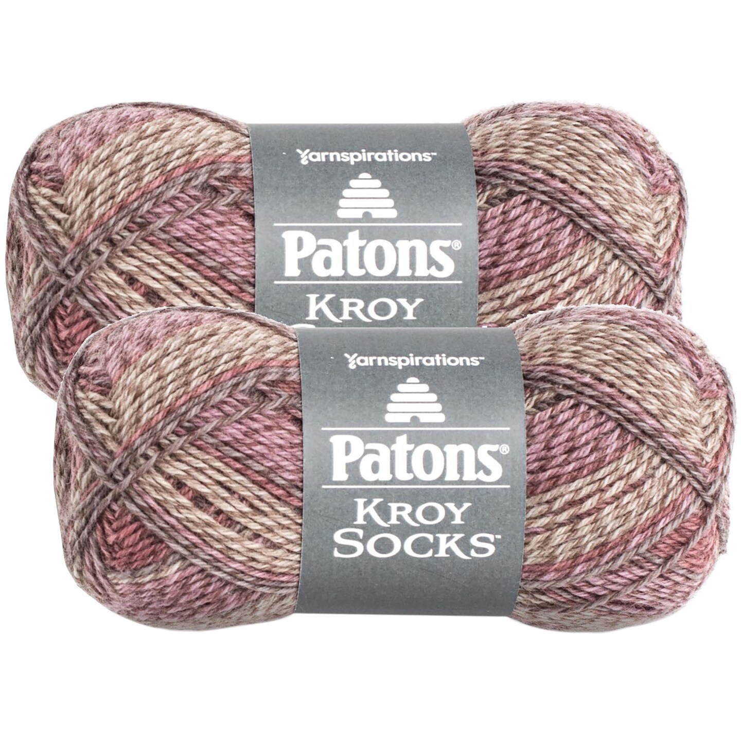 (Pack of 2) Patons Kroy Socks Yarn-Brown Rose Marl | Michaels