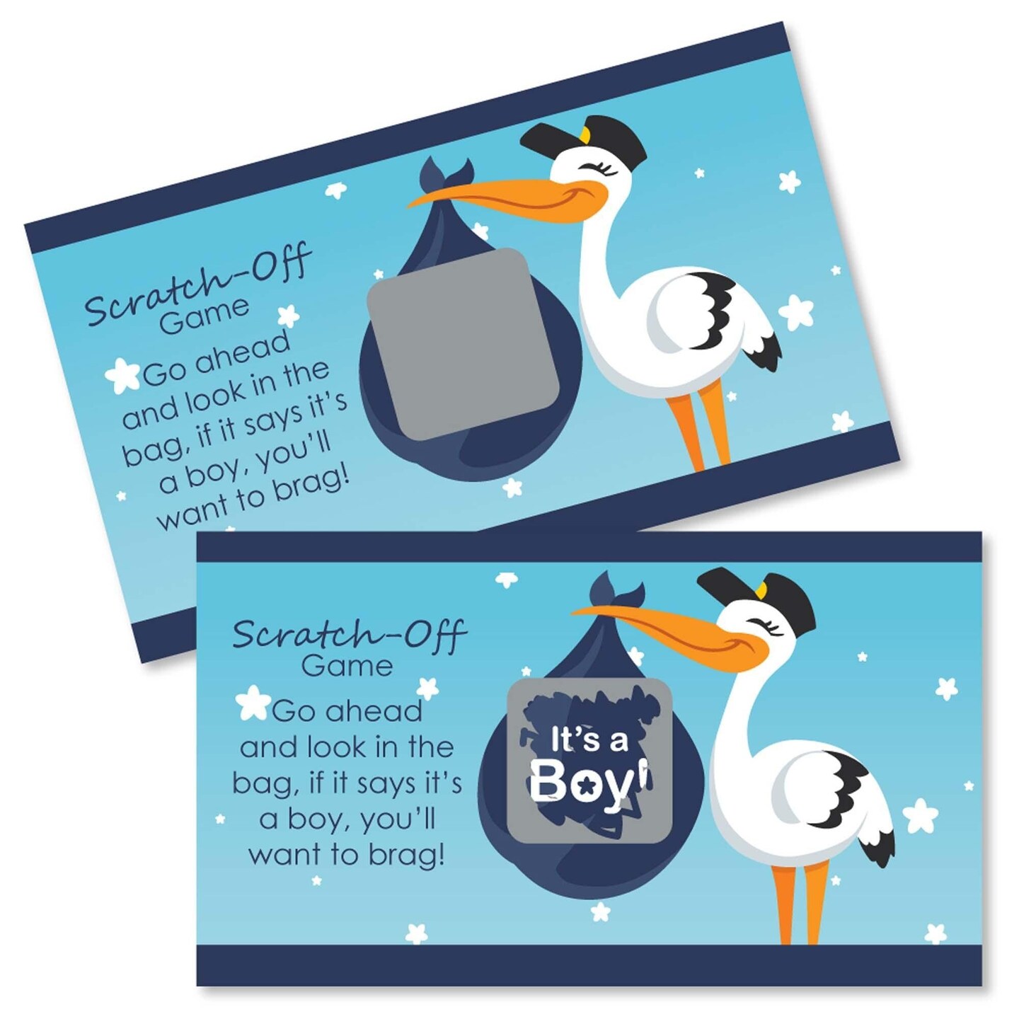 Big Dot of Happiness Boy Special Delivery - Blue It's a Boy Stork Baby ...