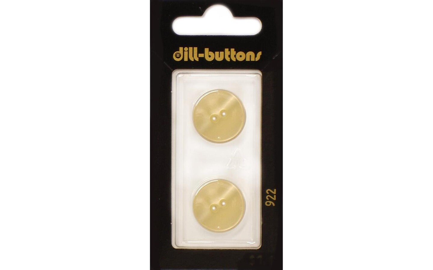 Dill Buttons 18mm 2pc 2 Hole White, Model: DIL503 | Michaels