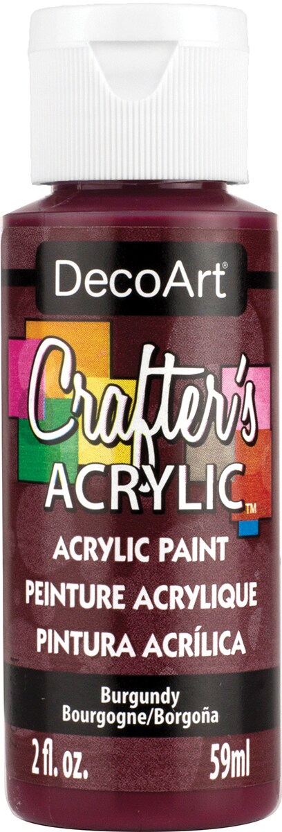 DecoArt Crafter's Acrylic All-Purpose Paint 2oz-Burgundy | Michaels