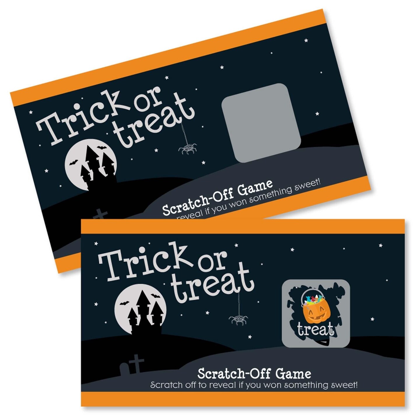 Big Dot of Happiness Trick or Treat - Halloween Party Game Scratch Off ...