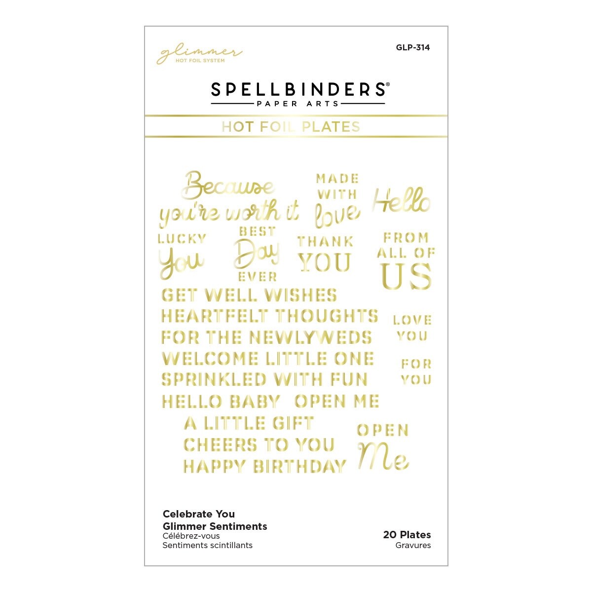 Spellbinders Glimmer Hot Foil Plates-Celebrate You Celebrate You | Michaels