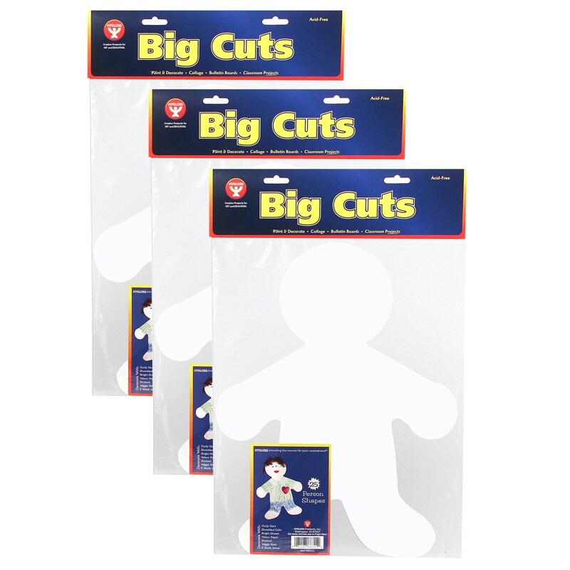 16" Me Kid Big Cut-Outs Paper Shape, 25 Per Pack, 3 Packs | Michaels