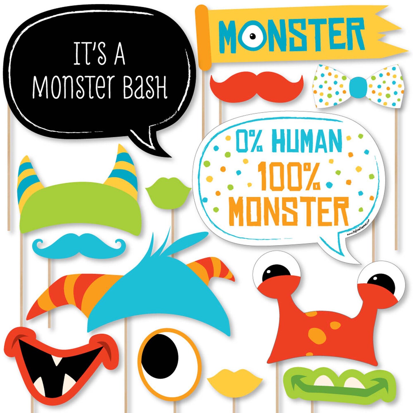 Big Dot of Happiness Monster Bash - Little Monster Birthday Party or ...