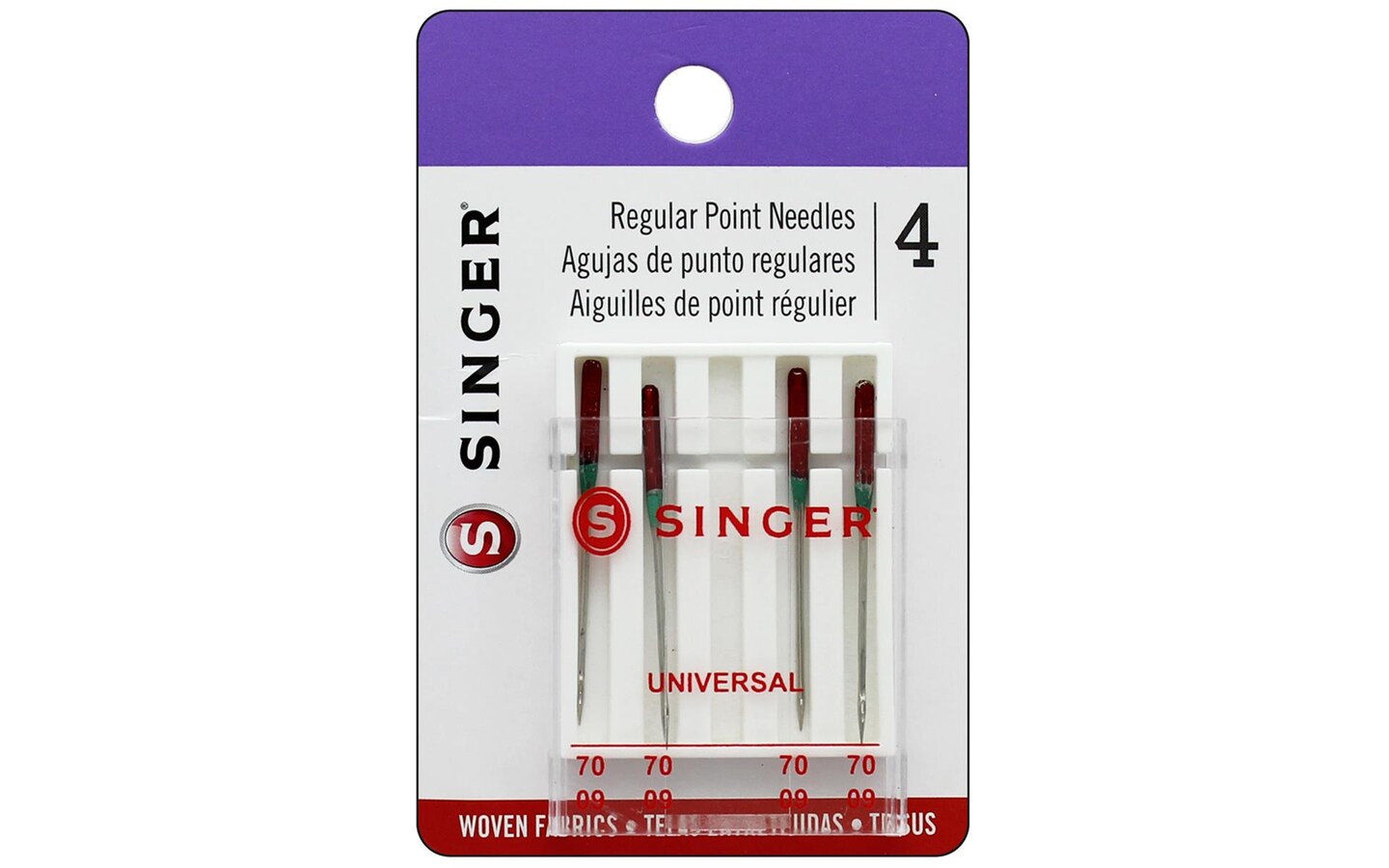 Singer Mach Needle Reg Point Sz 70/9 4pc | Michaels