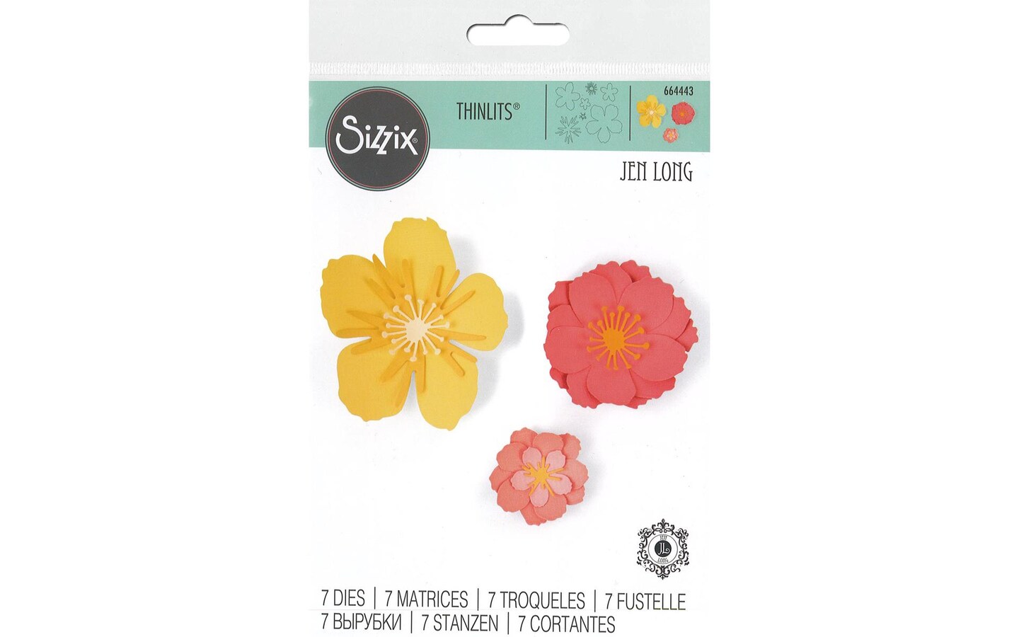 Sizzix JLong Thinlits Die Floral Blossom | Michaels