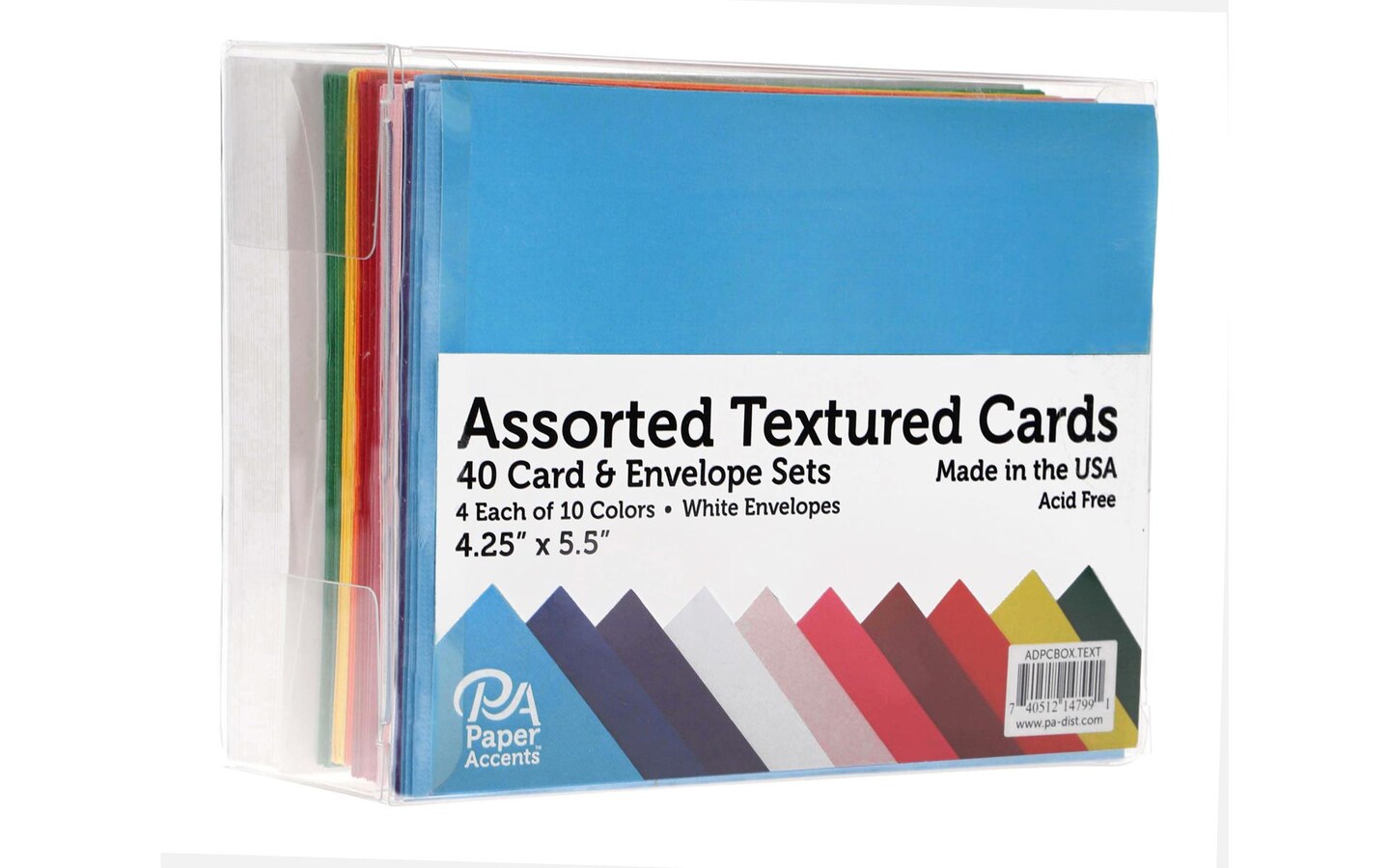 Card & Env 4.25x5.5 40pc Textured Assorted | Michaels