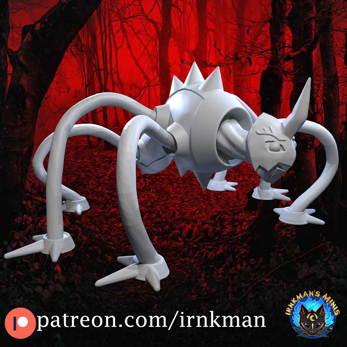 Infermon from Irnkman Minis. Total height apx. 41mm. Unpainted resin ...