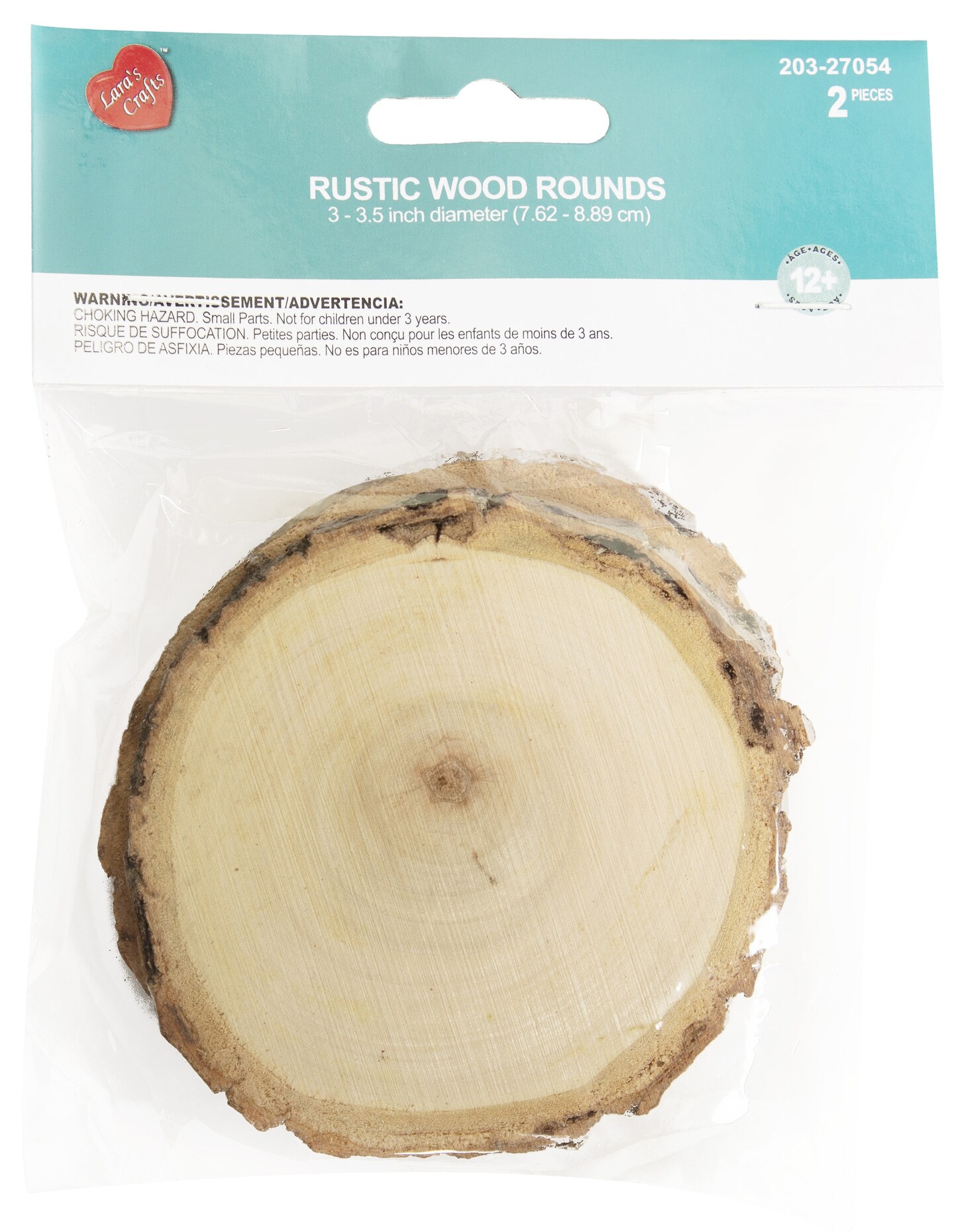 CousinDIY Rustic Wood Rounds 2/Pkg-Natural 3-3.5" | Michaels