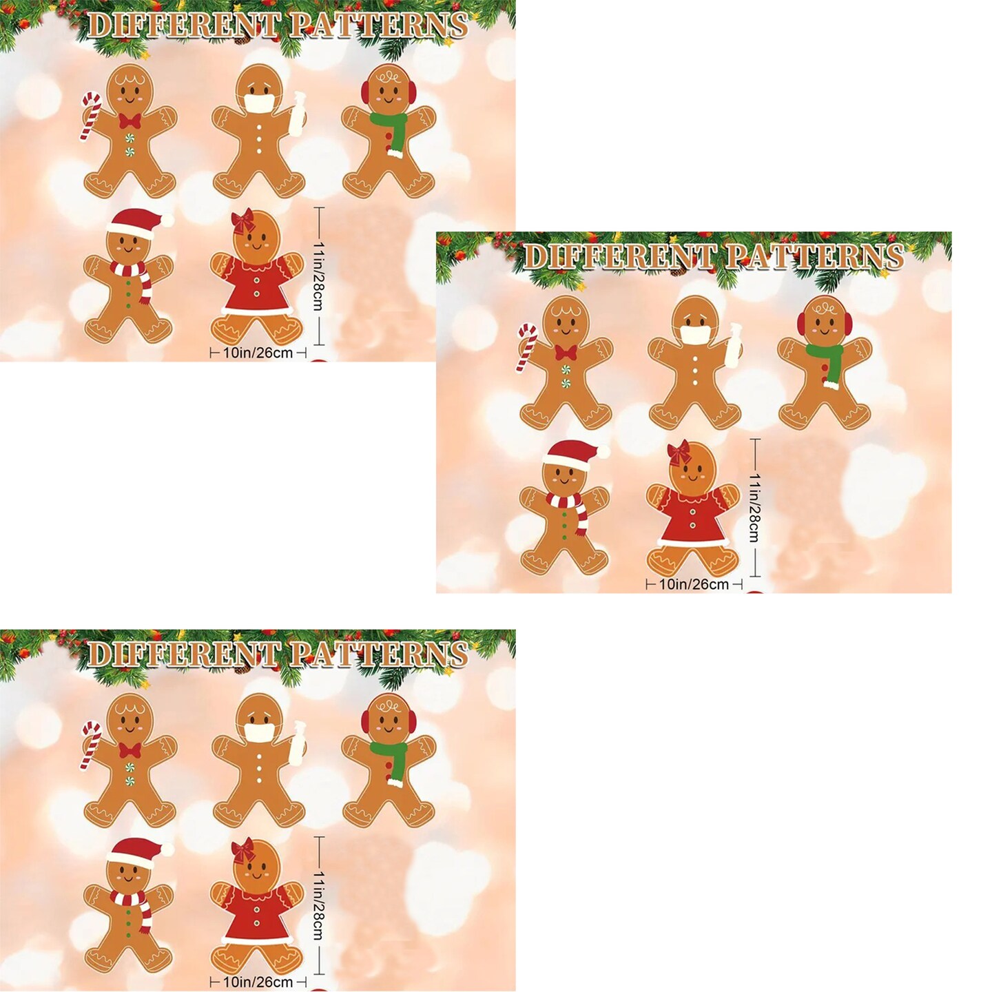 Gingerbread Man Plastic Garden Stake Set: Transform Your Garden with ...