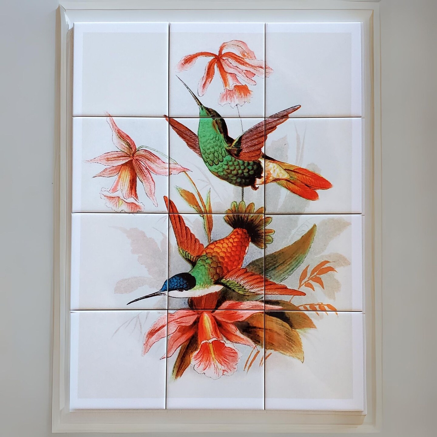 Vintage Hummingbirds Ceramic Tile Mural | MakerPlace by Michaels