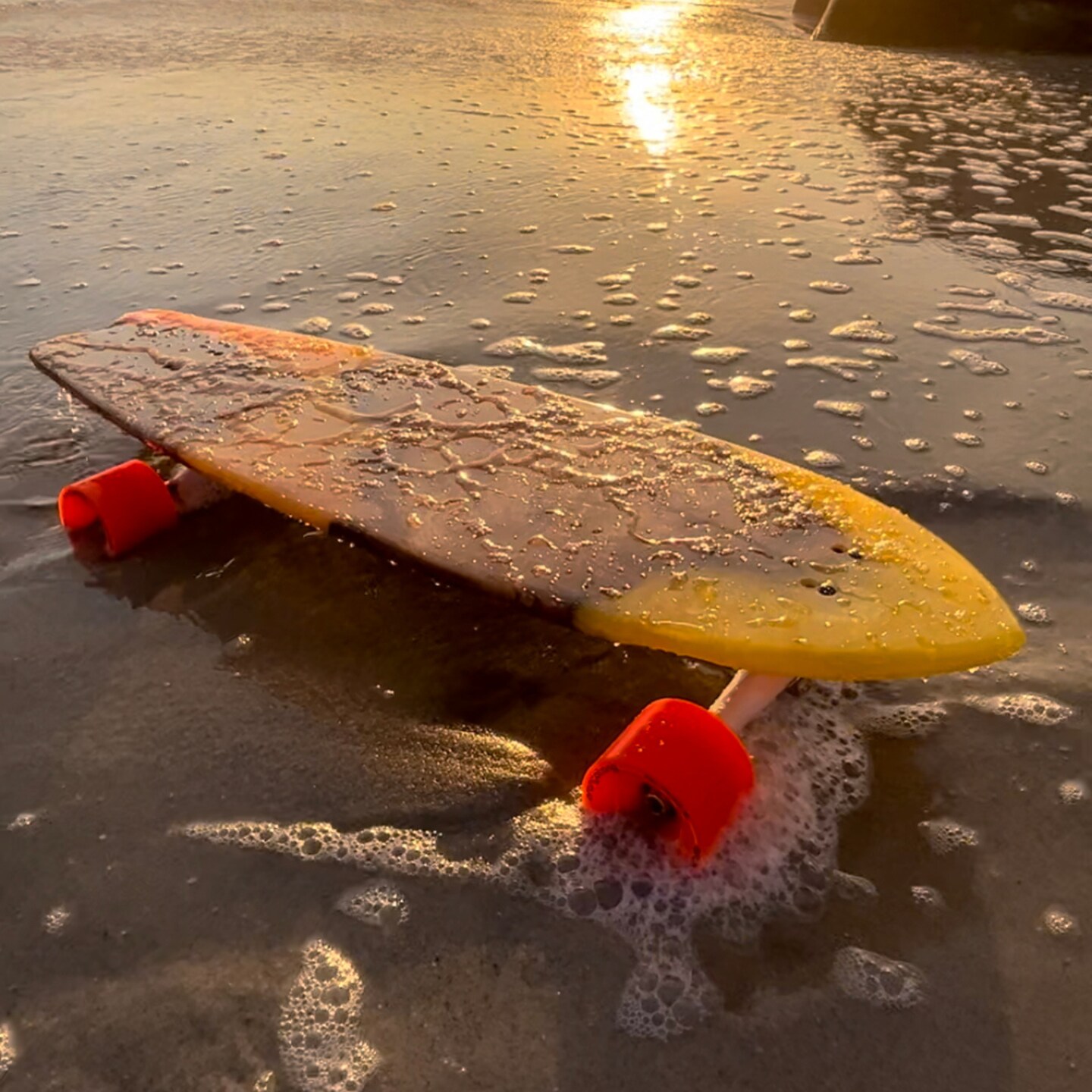 The Sunset Dune Swirl, Longboard, Cruising Longboards, Cruiser, Resin ...