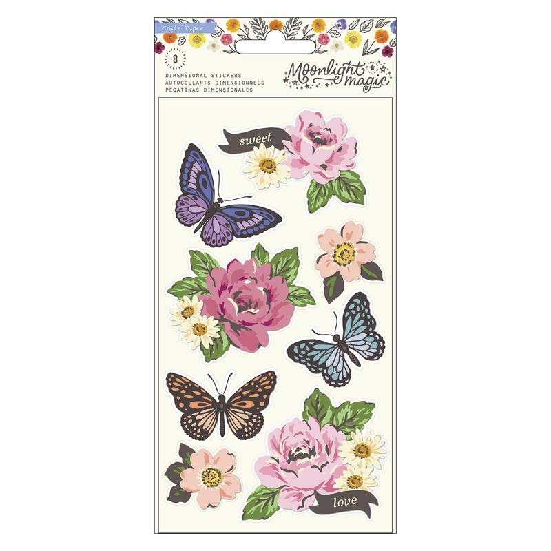 Moonlight Magic Dimensional Stickers - Crate Paper | Michaels