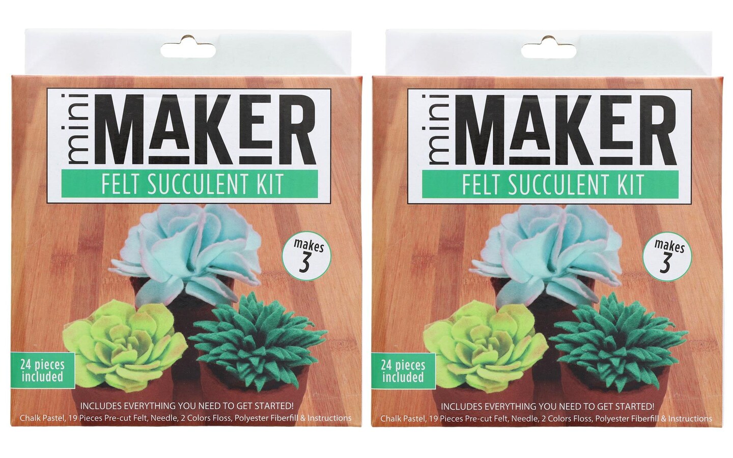 Leisure Arts Bundle Felt Kit Succulent Green 2pc | Michaels